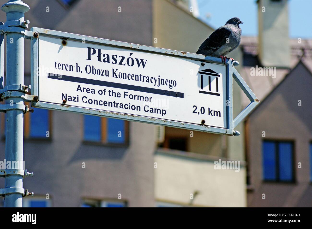 Plaszow nazi concentration camp sign hi-res stock photography and ...