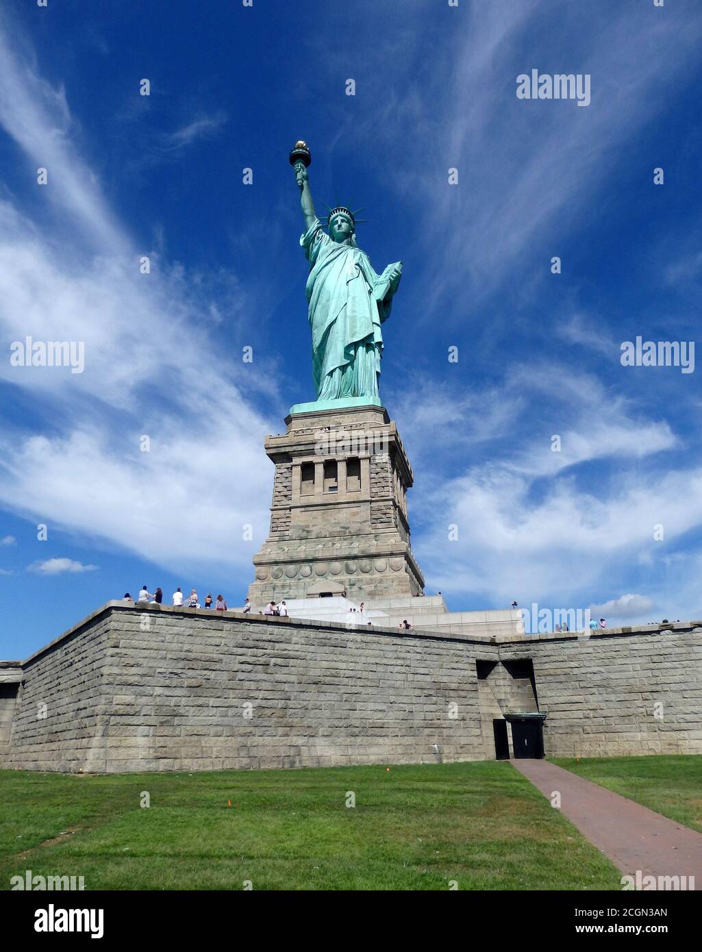 Statue of liberty pedestal bartholdi hi-res stock photography and ...