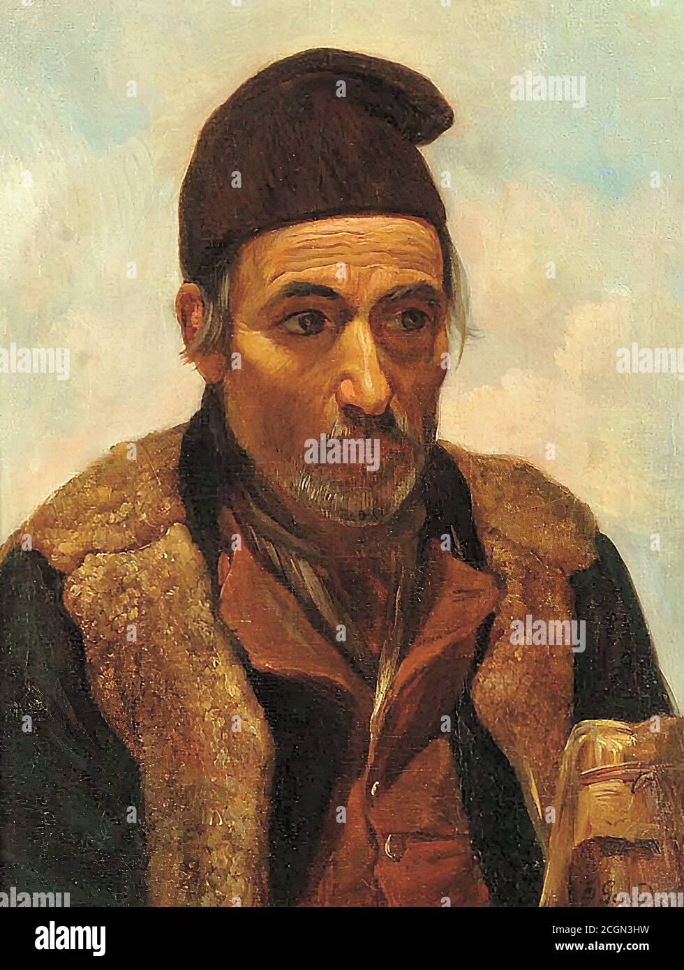 Gerard Theodore - Le Berger - Belgian School - 19th Century Stock Photo ...