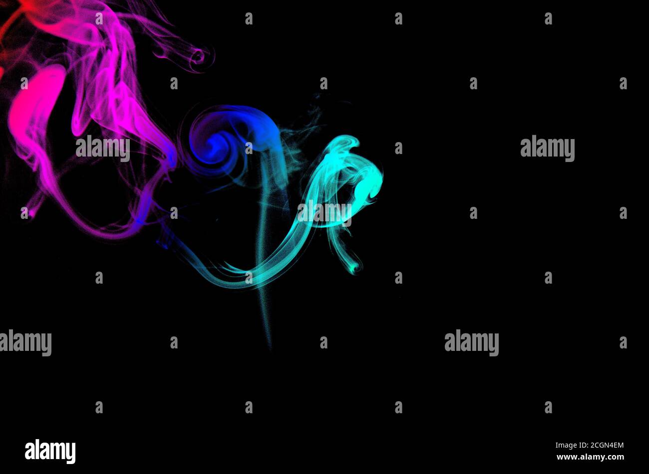 Colorfull Abstract Smoke in Black Background Wall Paper Stock Photo - Alamy