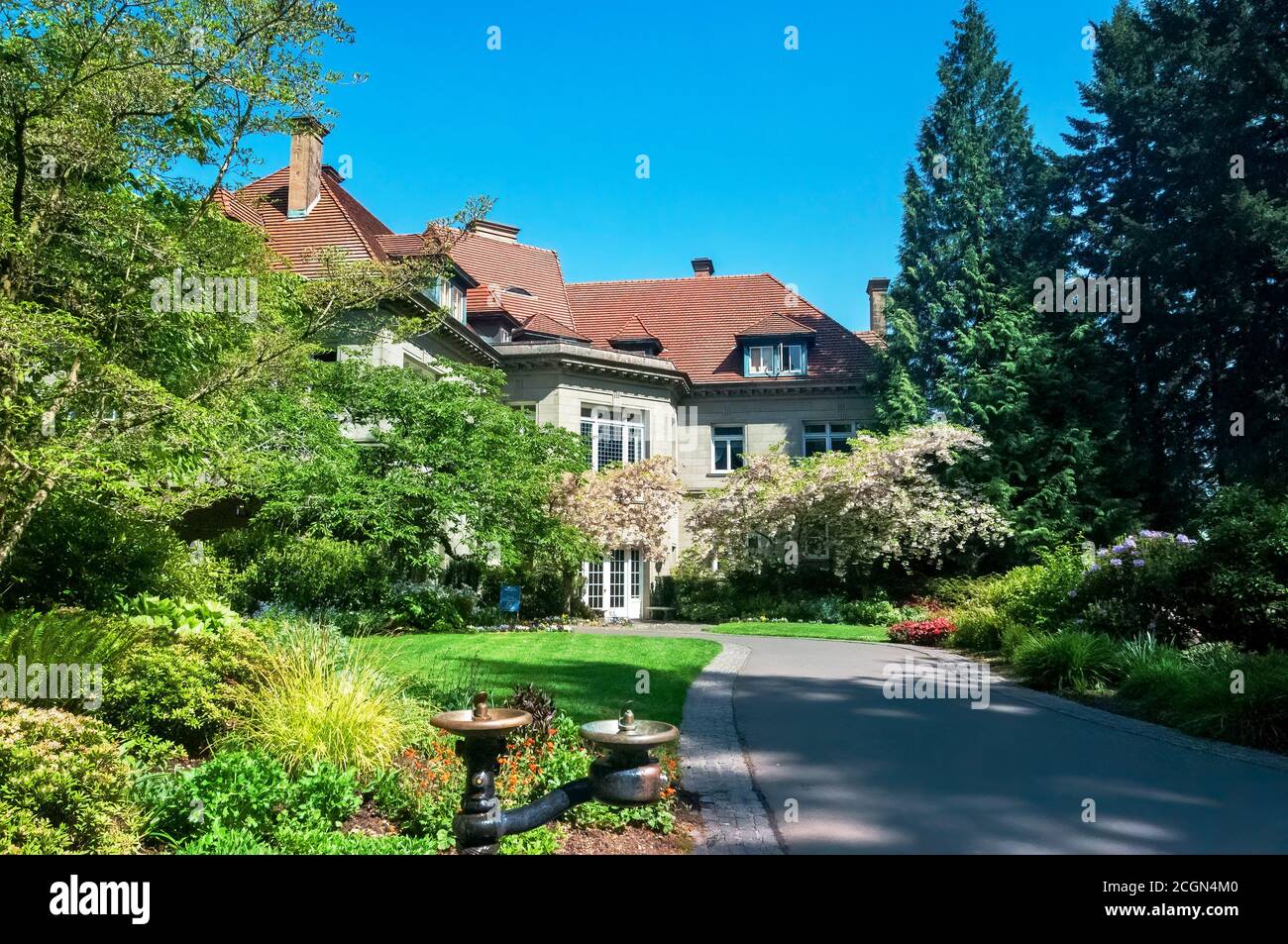 Pittock Mansion Portland Oregon Historical High Resolution Stock ...