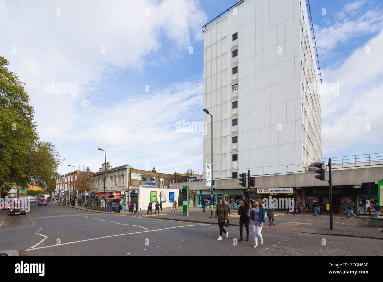 Ealing Broadway Railway and Underground station Stock Photo - Alamy