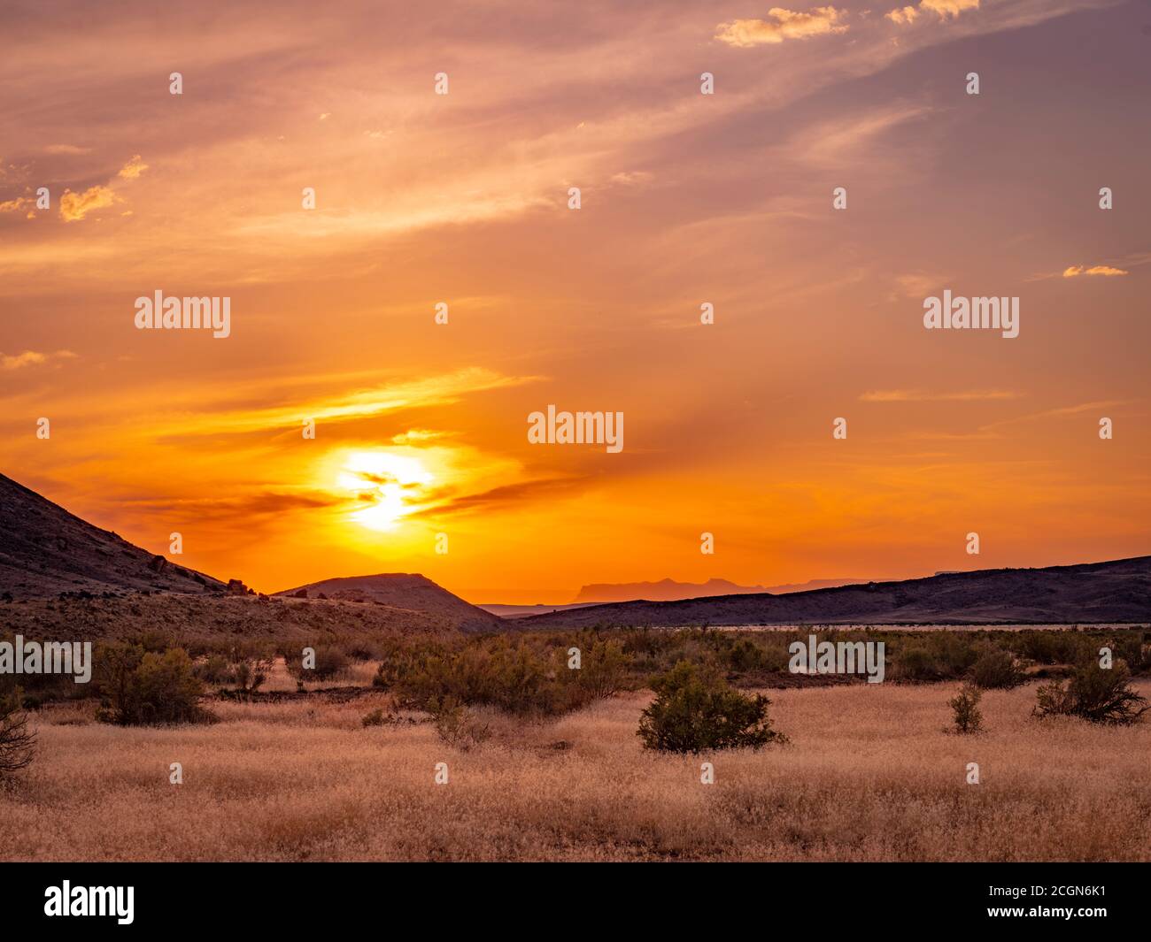 Desert Sunset, Moab Utah USA Stock Photo - Alamy