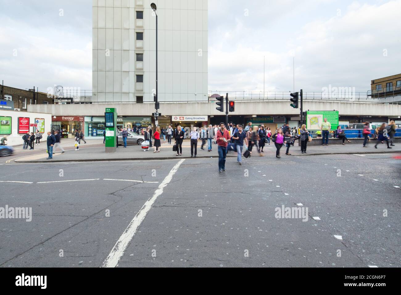 Ealing Broadway Railway and Underground station Stock Photo - Alamy