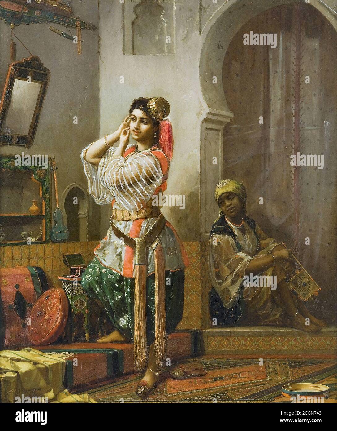 Boudoir, painting, 19th century hi-res stock photography and images - Alamy