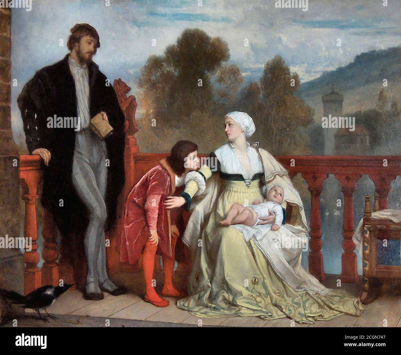 Hamman Edouard Jean Conrad - the Newborn (the Painter and His Family in ...