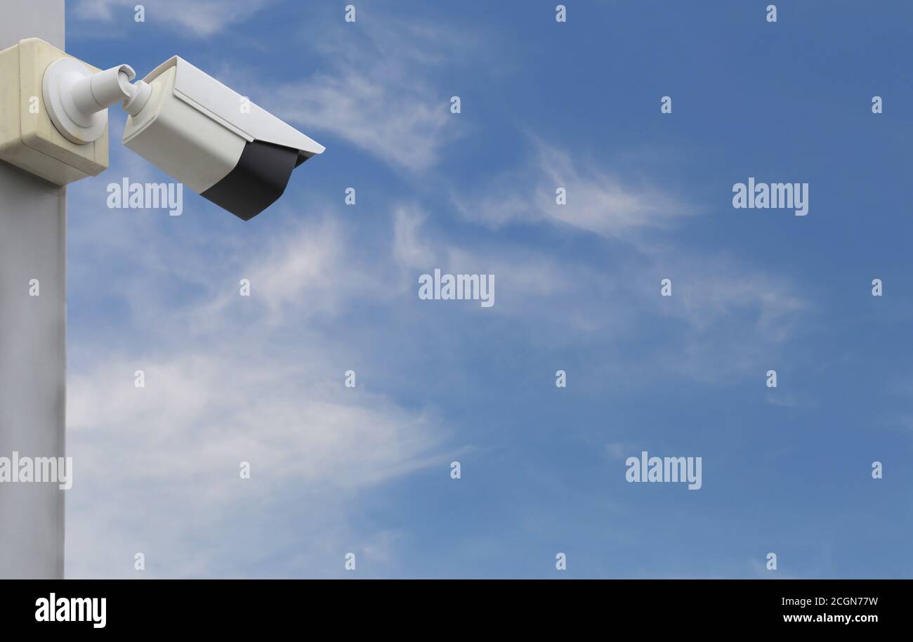 CCTV tool on blue sky background,Equipment for security systems and ...
