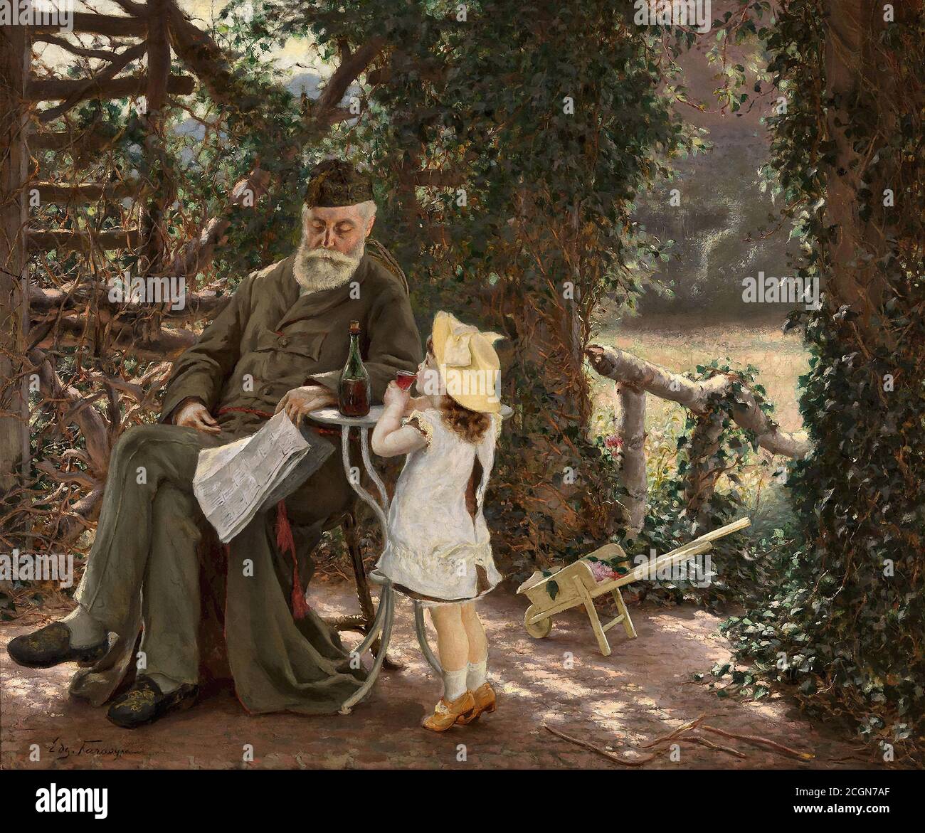 Farasyn Edgar - Human Contentments - Belgian School - 19th Century ...