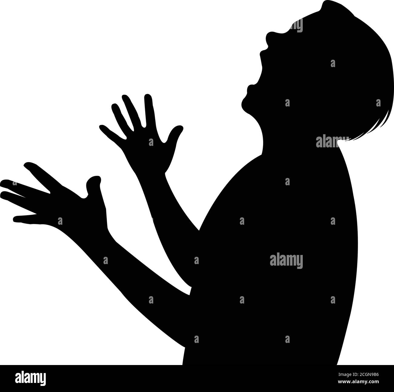 a crazy woman head silhouette vector Stock Vector Image & Art - Alamy
