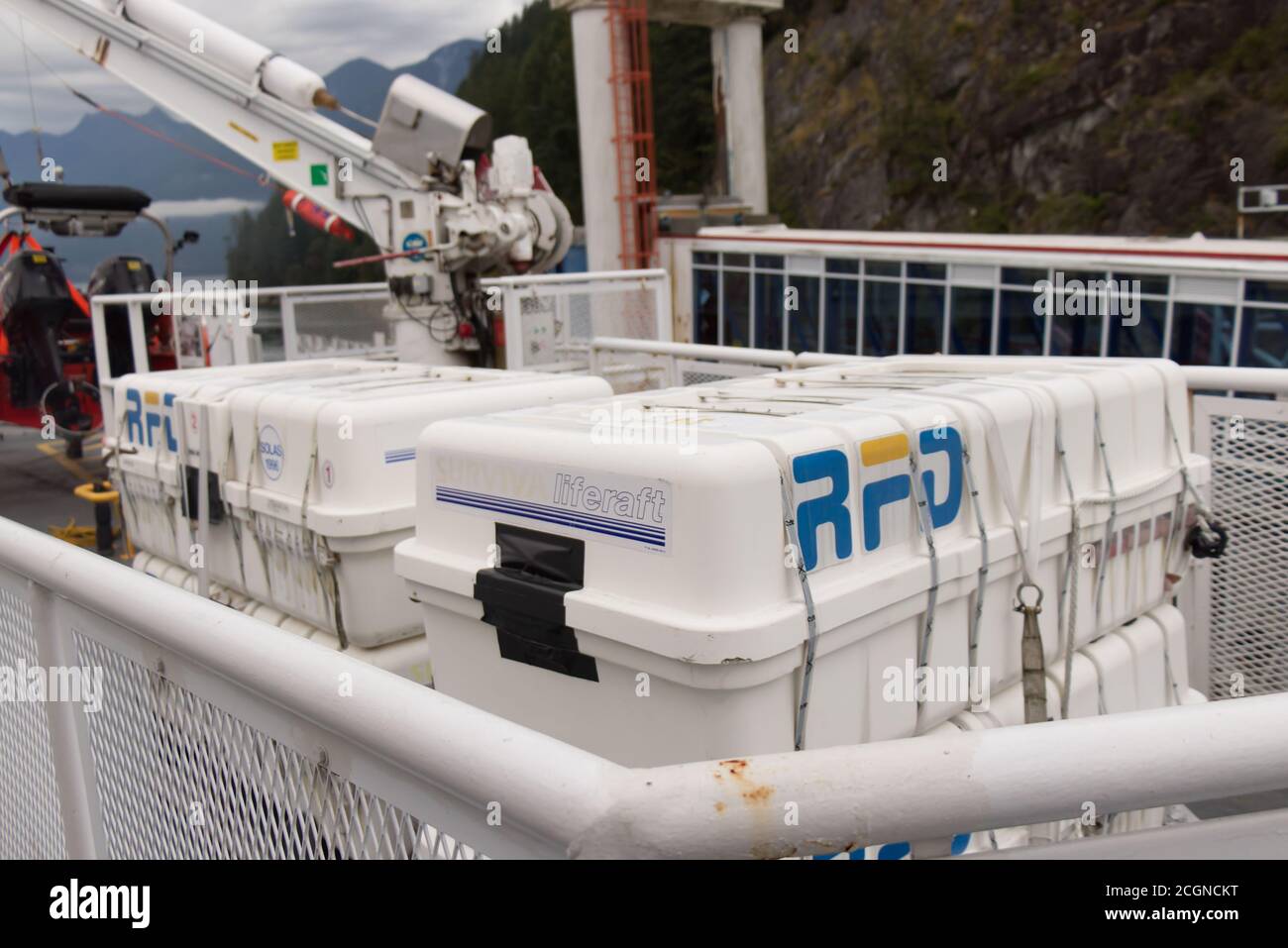 Survival equipment life raft on hi-res stock photography and images - Alamy