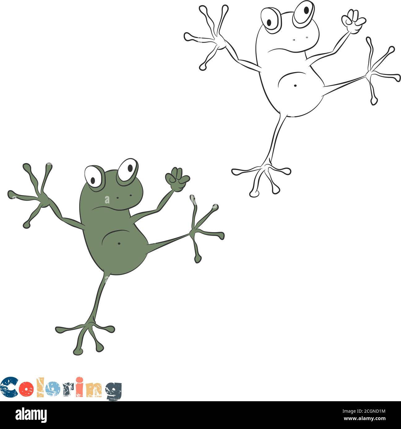 Toad Jumping Drawing