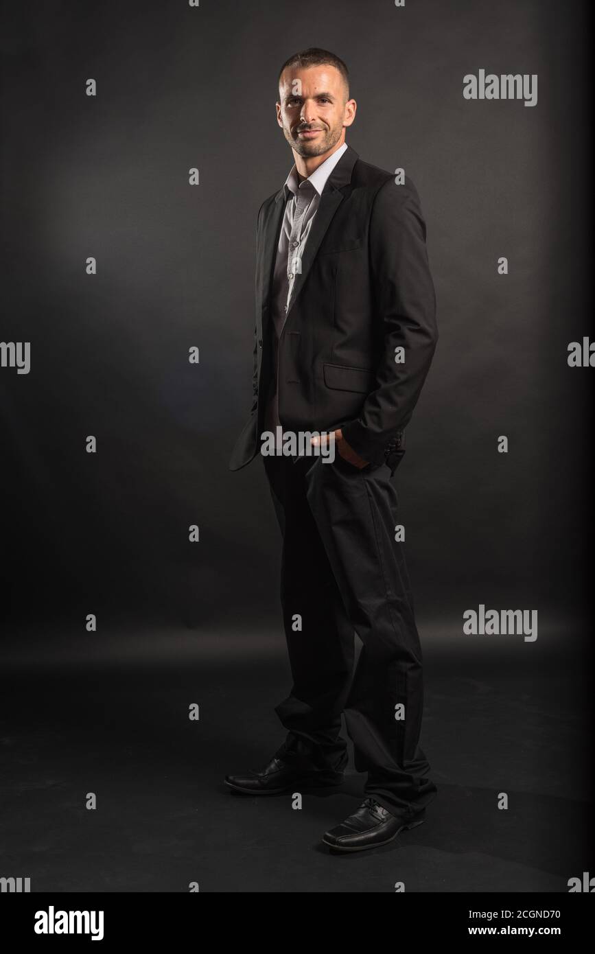 Smart Man In Suit Full Body