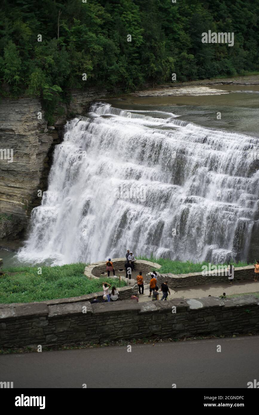 Letchworth state park and people hi-res stock photography and images ...
