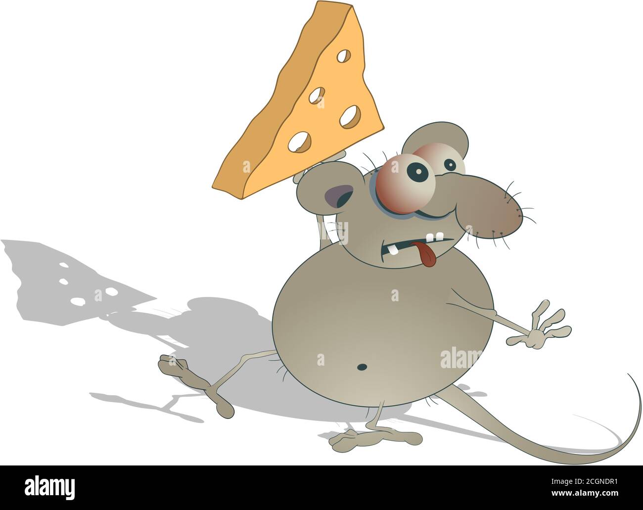 Gray fat rat Stock Vector Images - Alamy