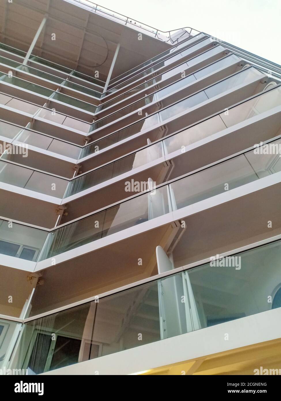 height of a cruise ship a photo from deck 5 Stock Photo - Alamy