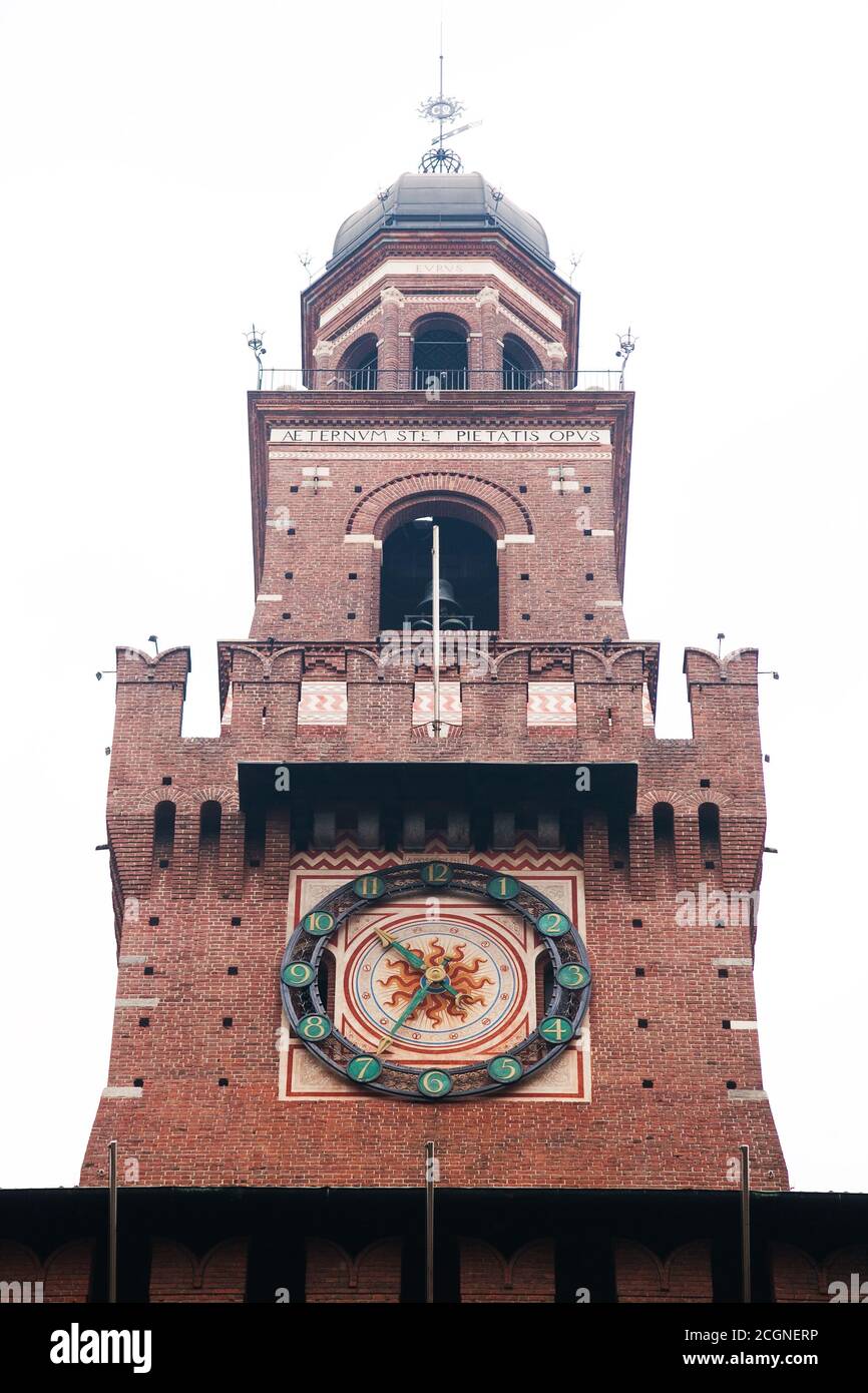 Milan Clock Tower Palace High Resolution Stock Photography and Images ...