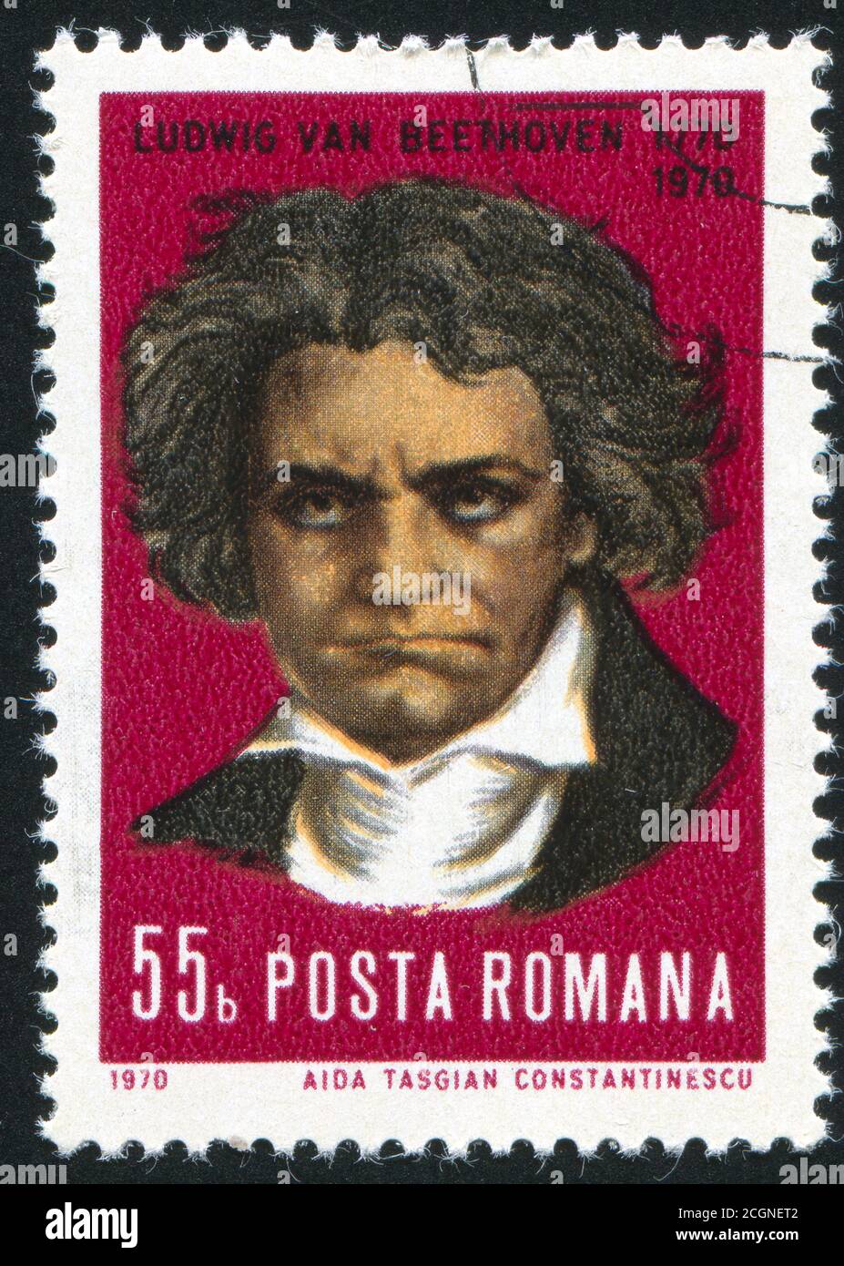 Ludwig van beethoven postage stamp hi-res stock photography and images ...