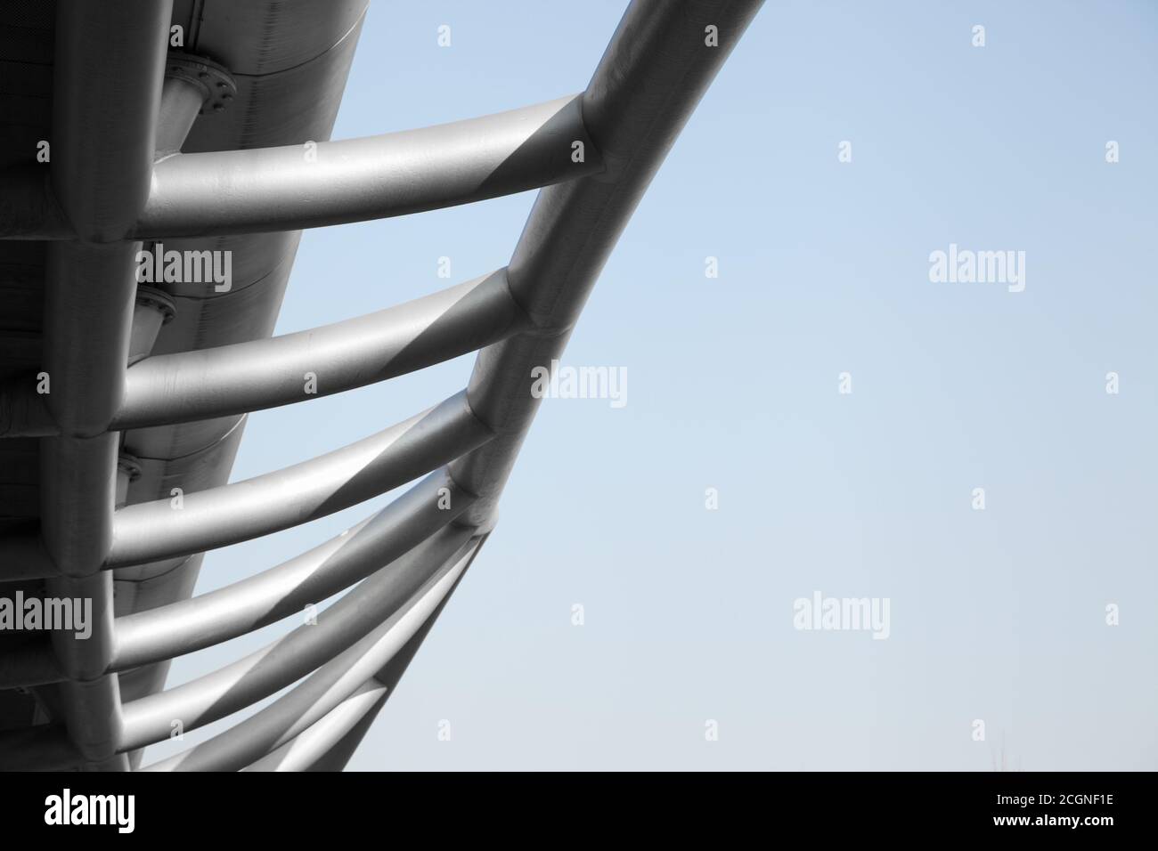 Abstract industrial steel structure with copy space Stock Photo - Alamy