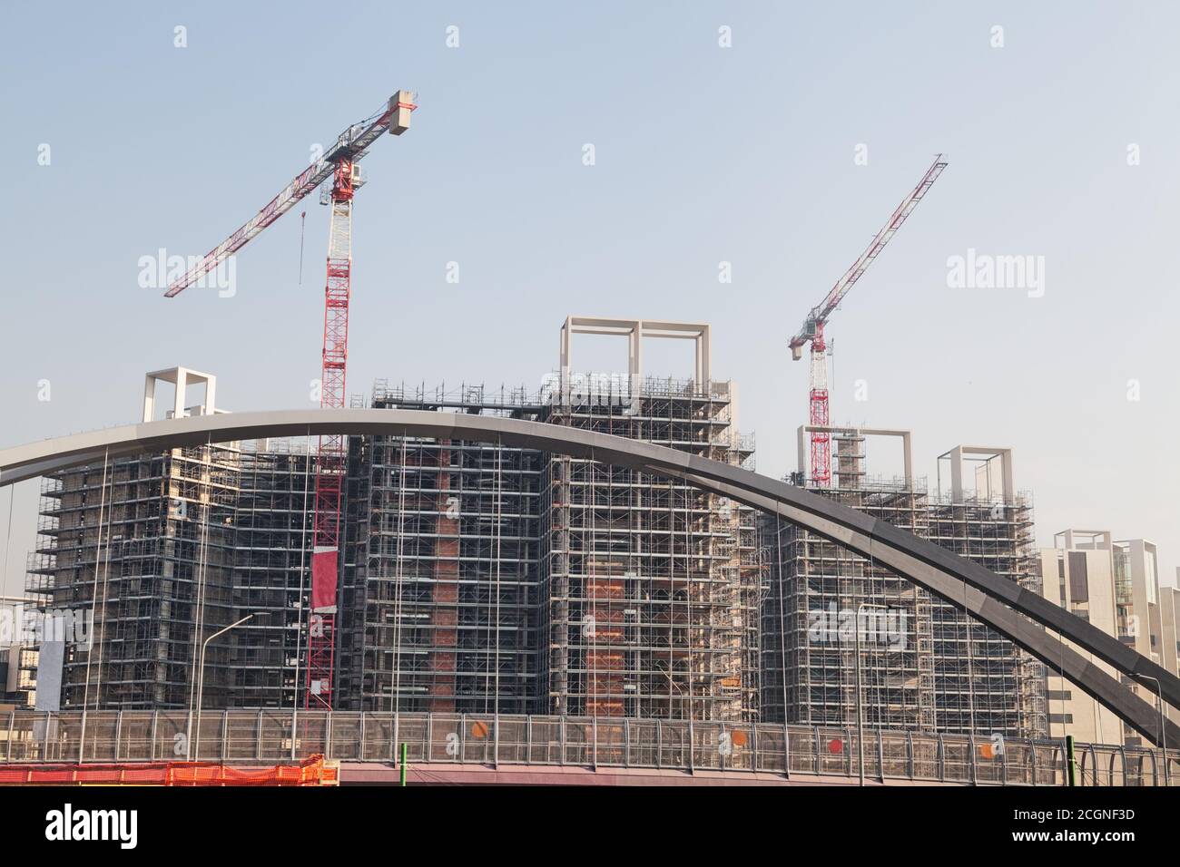 Construction structure beam scaffolding high rise construction hi-res ...