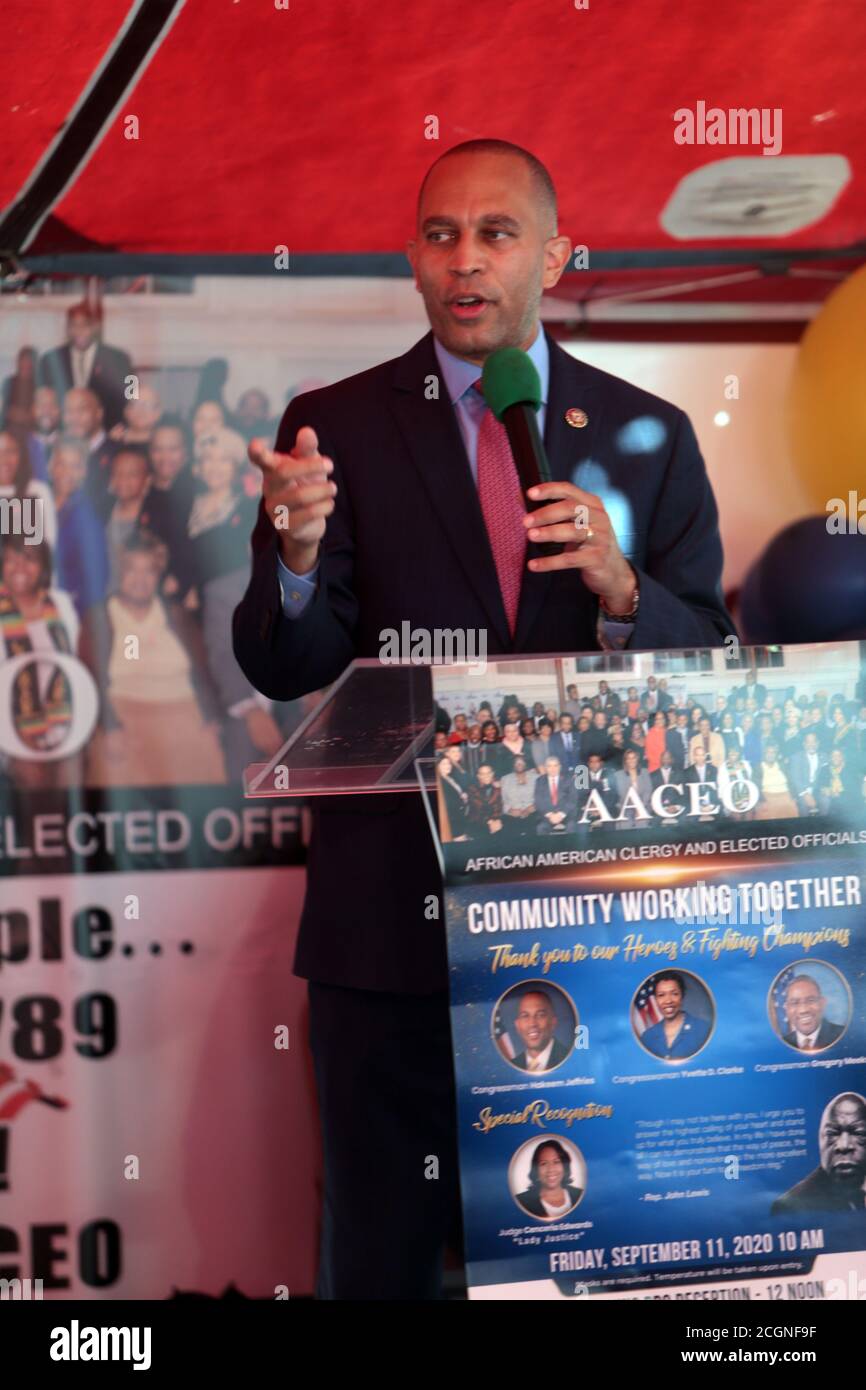 BROOKLYN, NEW YORK: SEPTEMBER 11, 2020- U.S. Congress Member Hakim ...