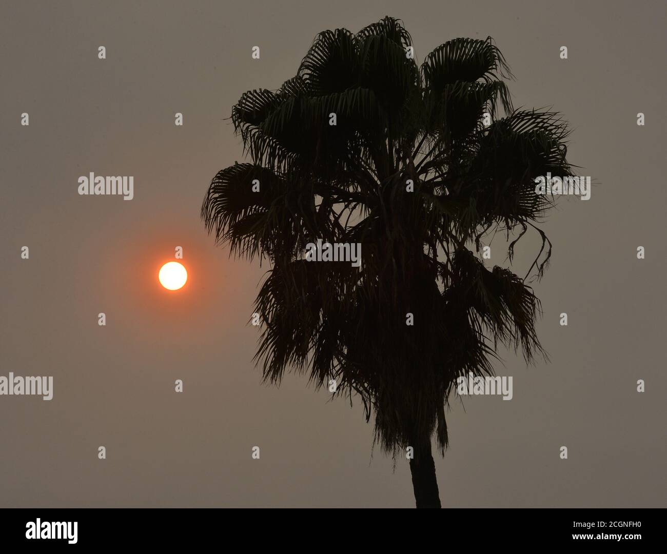 Los Angeles, United States. 11th Sep, 2020. The sun breaks through the ...