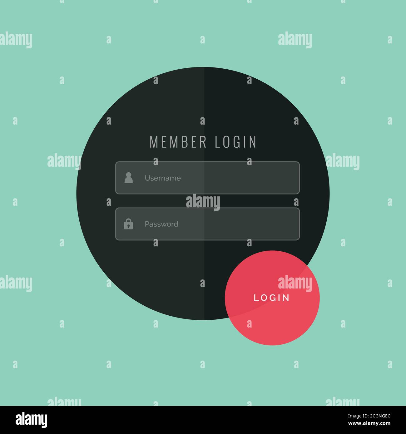 Creative Login Form Ui Template High Resolution Stock Photography and ...