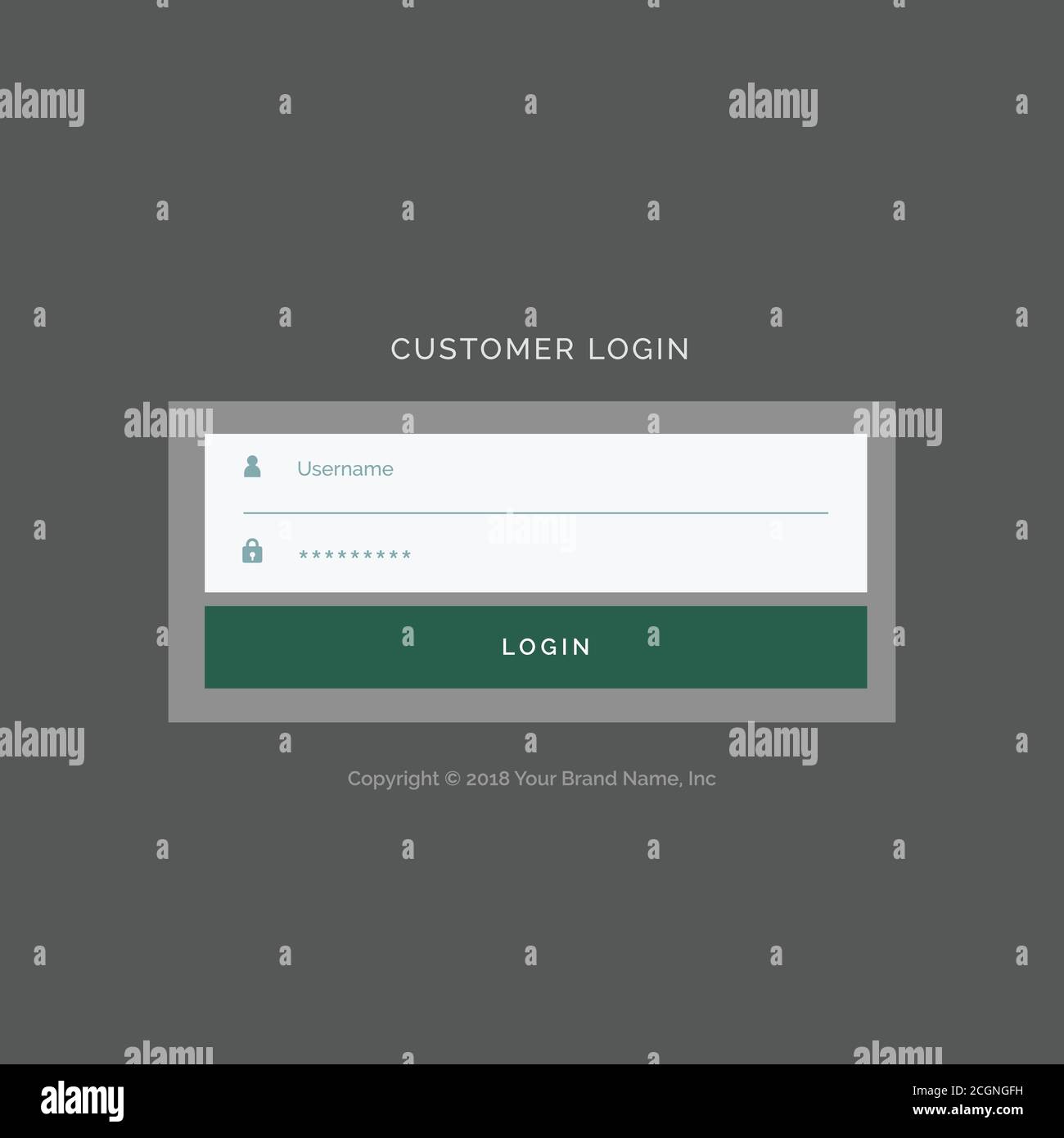 Creative Login Form Ui Template High Resolution Stock Photography and ...