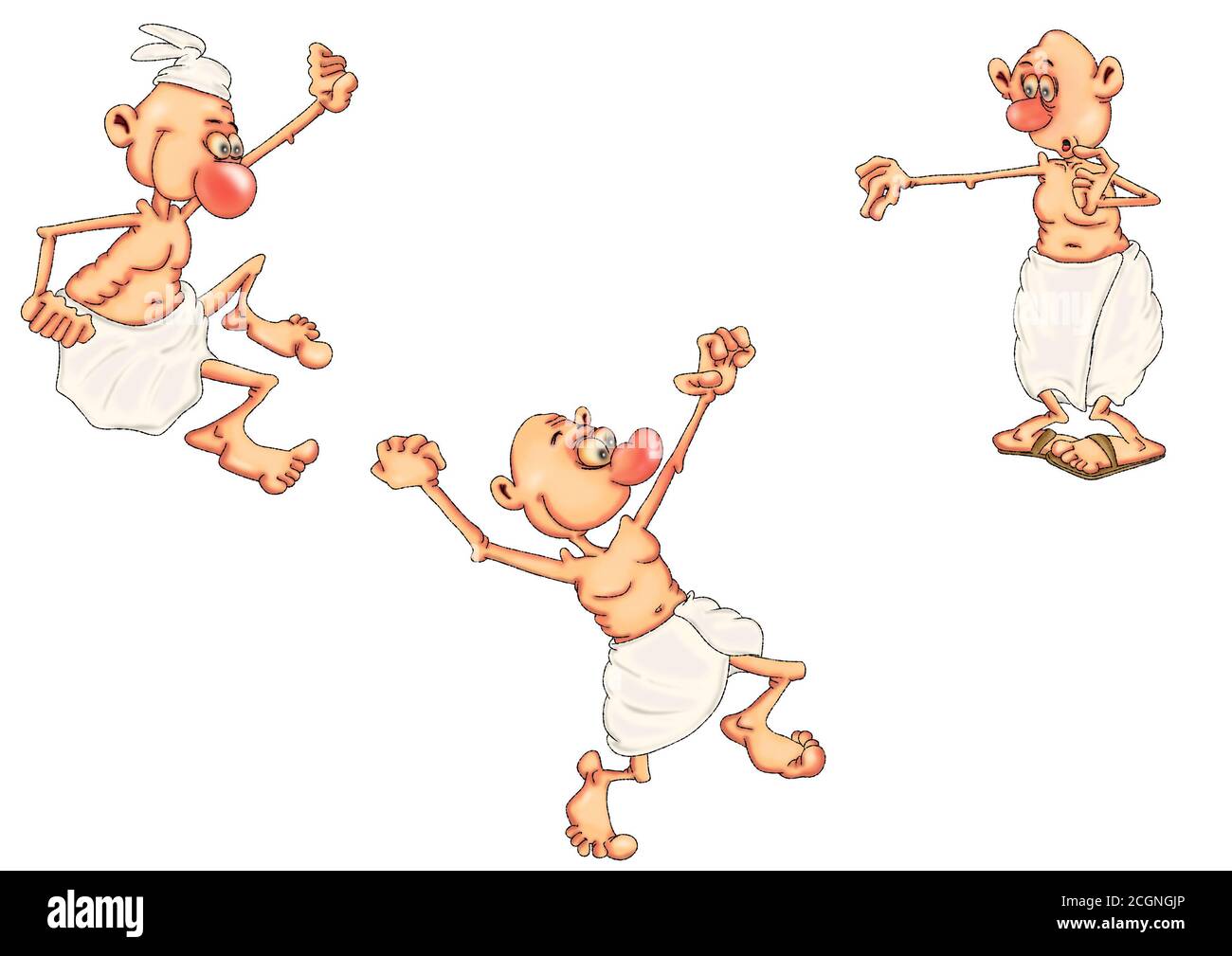 Ancient Egyptian workers during a work process. Caricature illustration ...