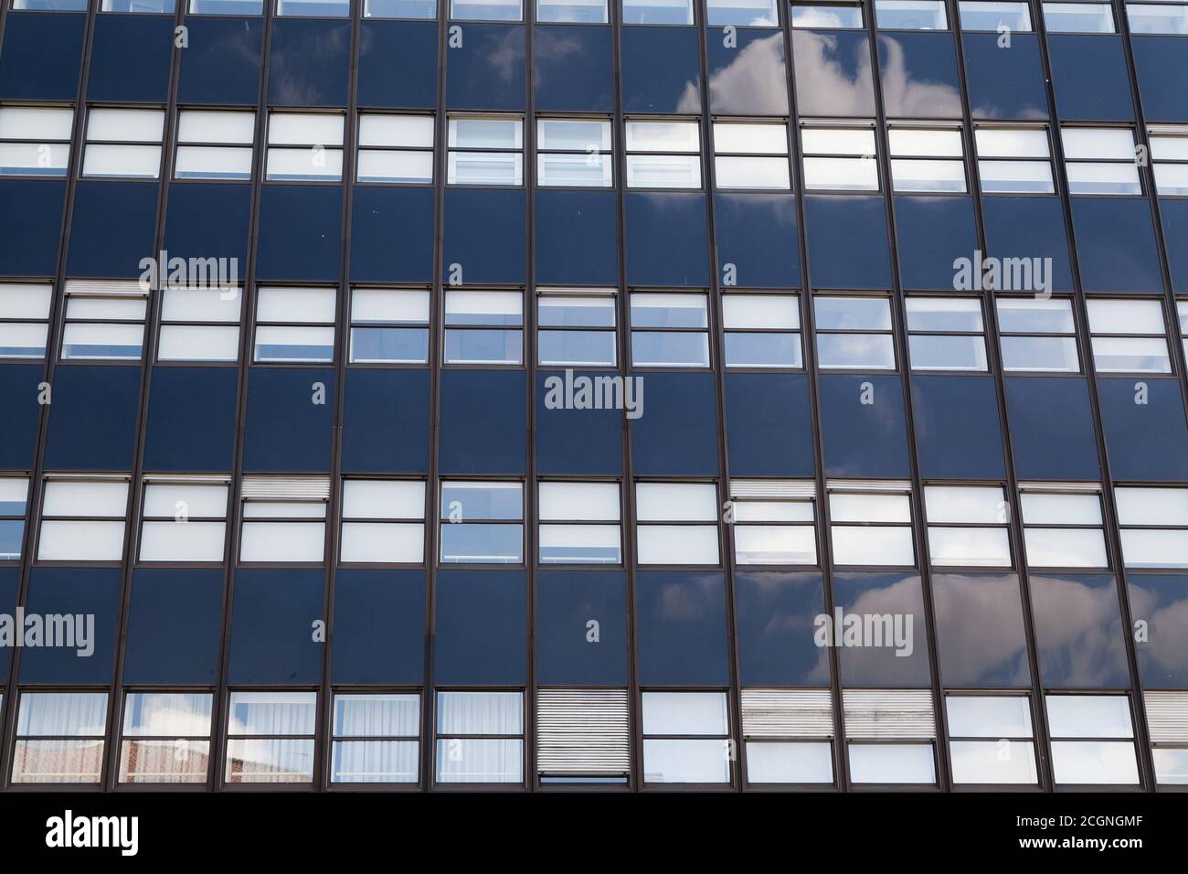 Rows of big office building windows in frames Stock Photo - Alamy