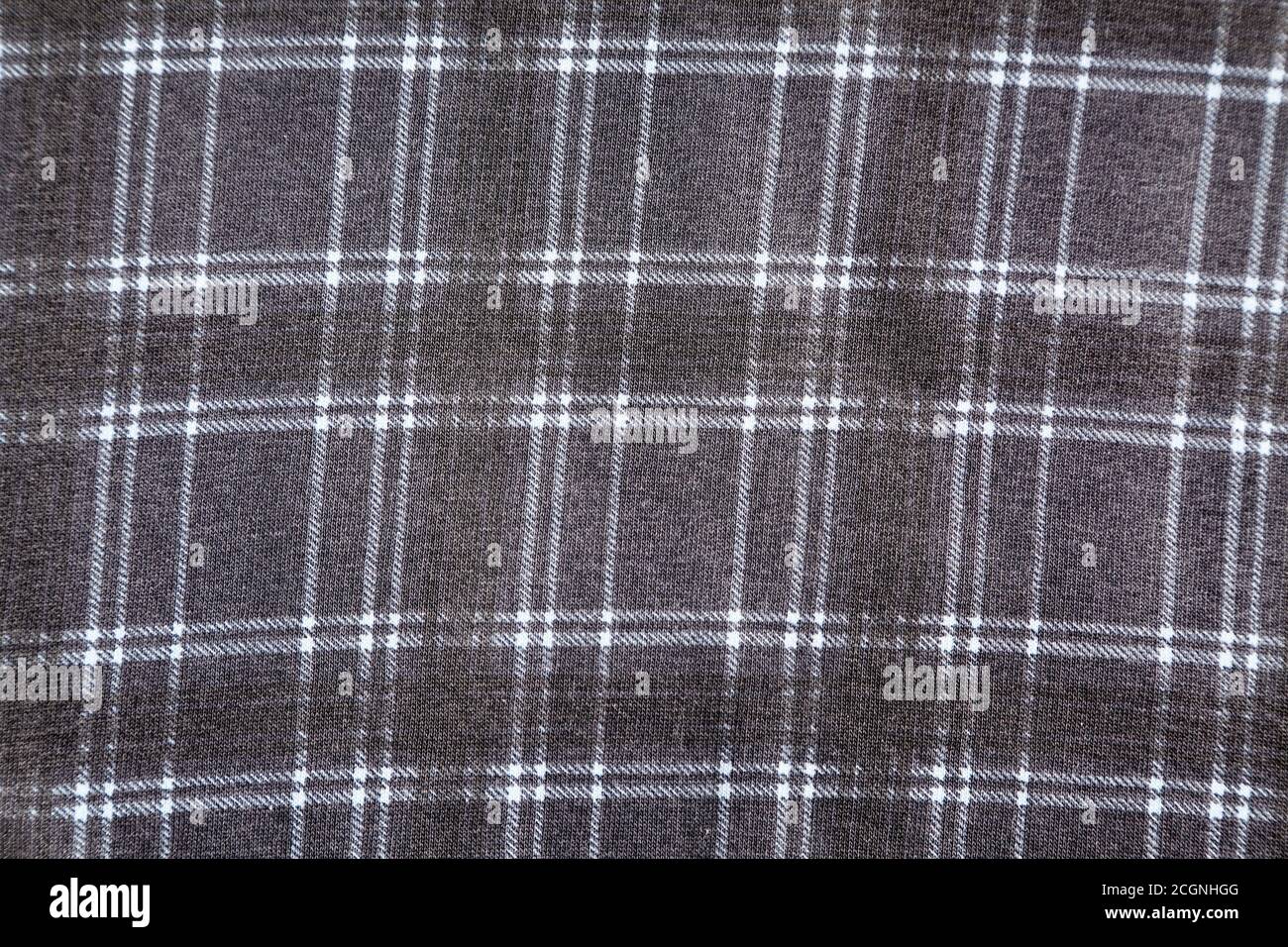 Dark blue plaid pattern of fabric texture with selective focus Stock ...