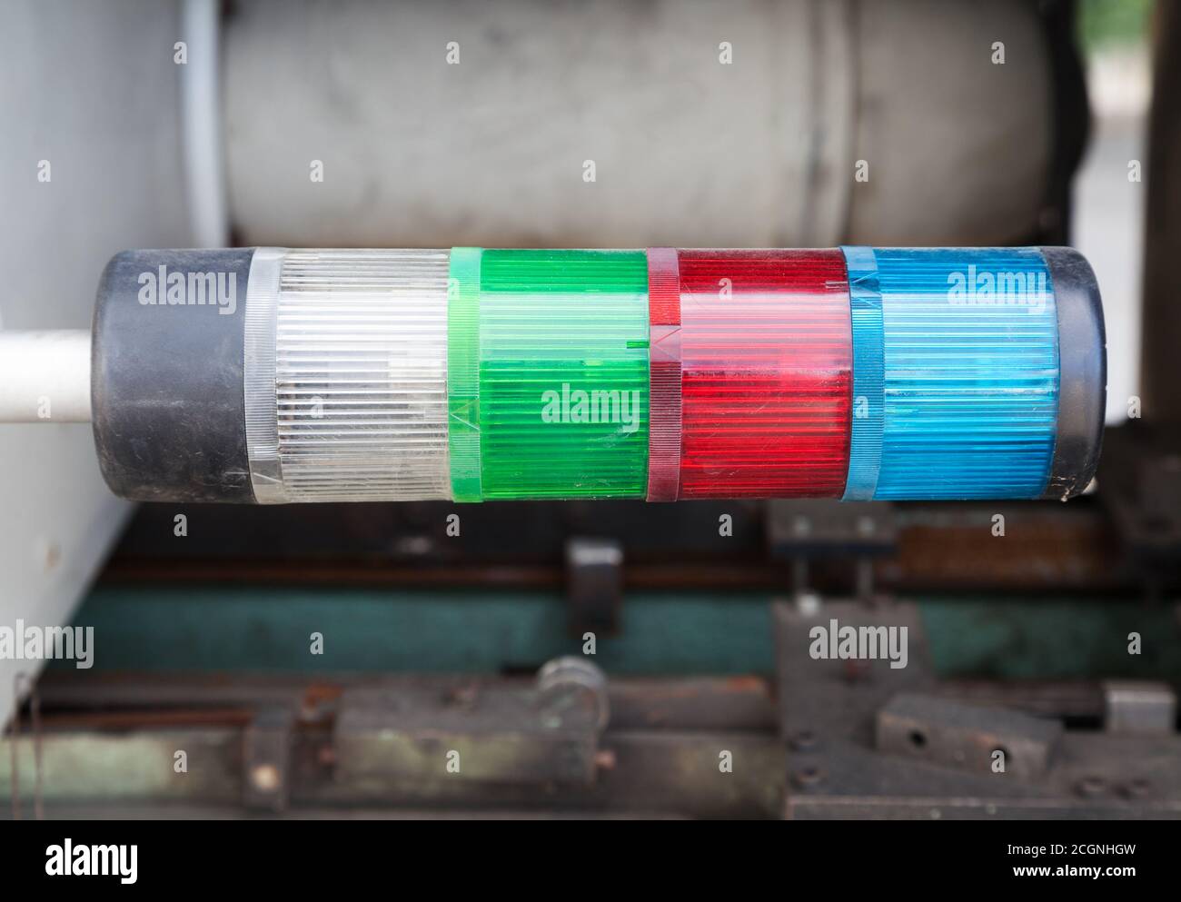 Old process indicator signaling device with different colors and ...