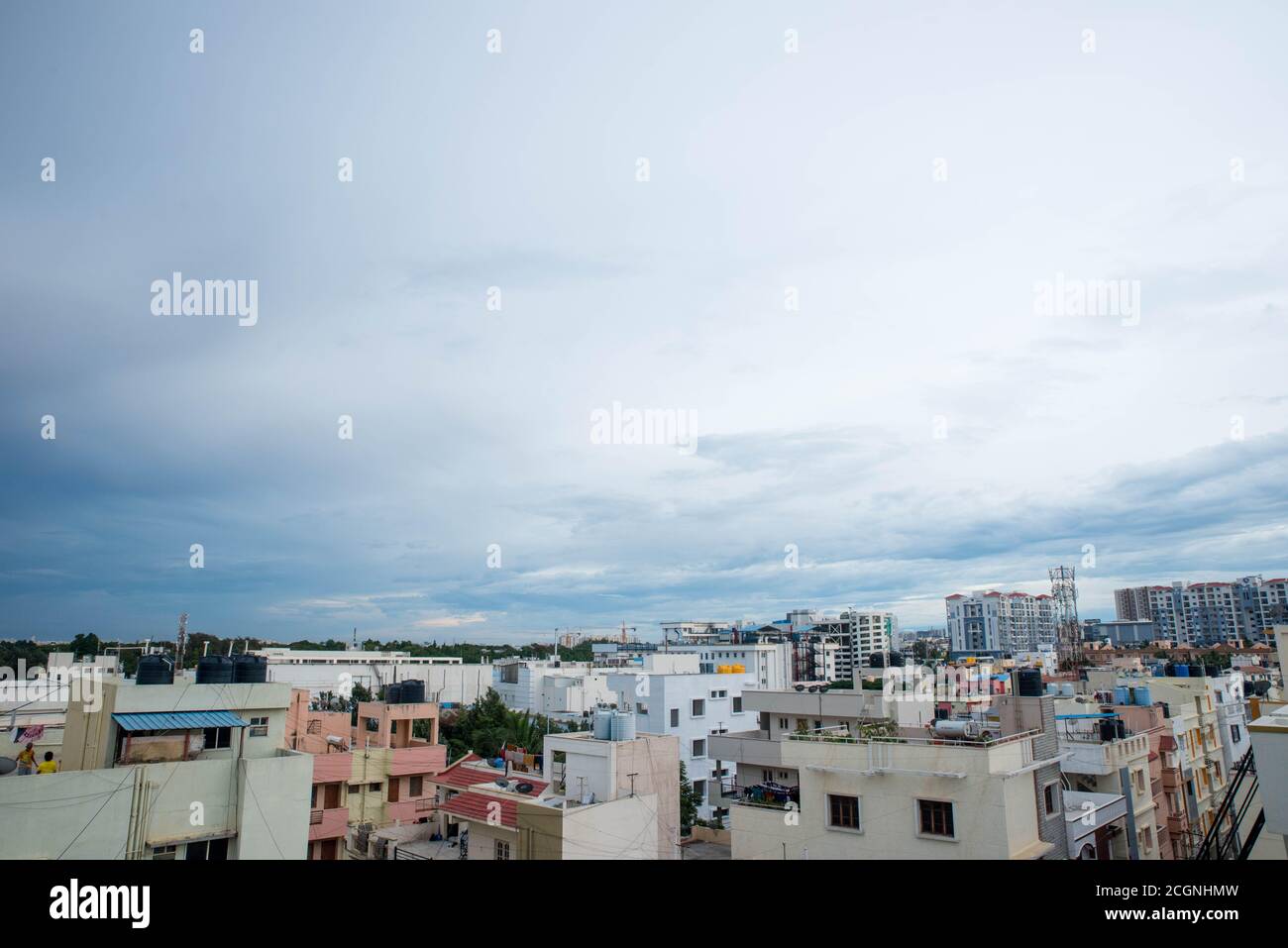 Title landscape view of bengaluru city, India Stock Photo - Alamy
