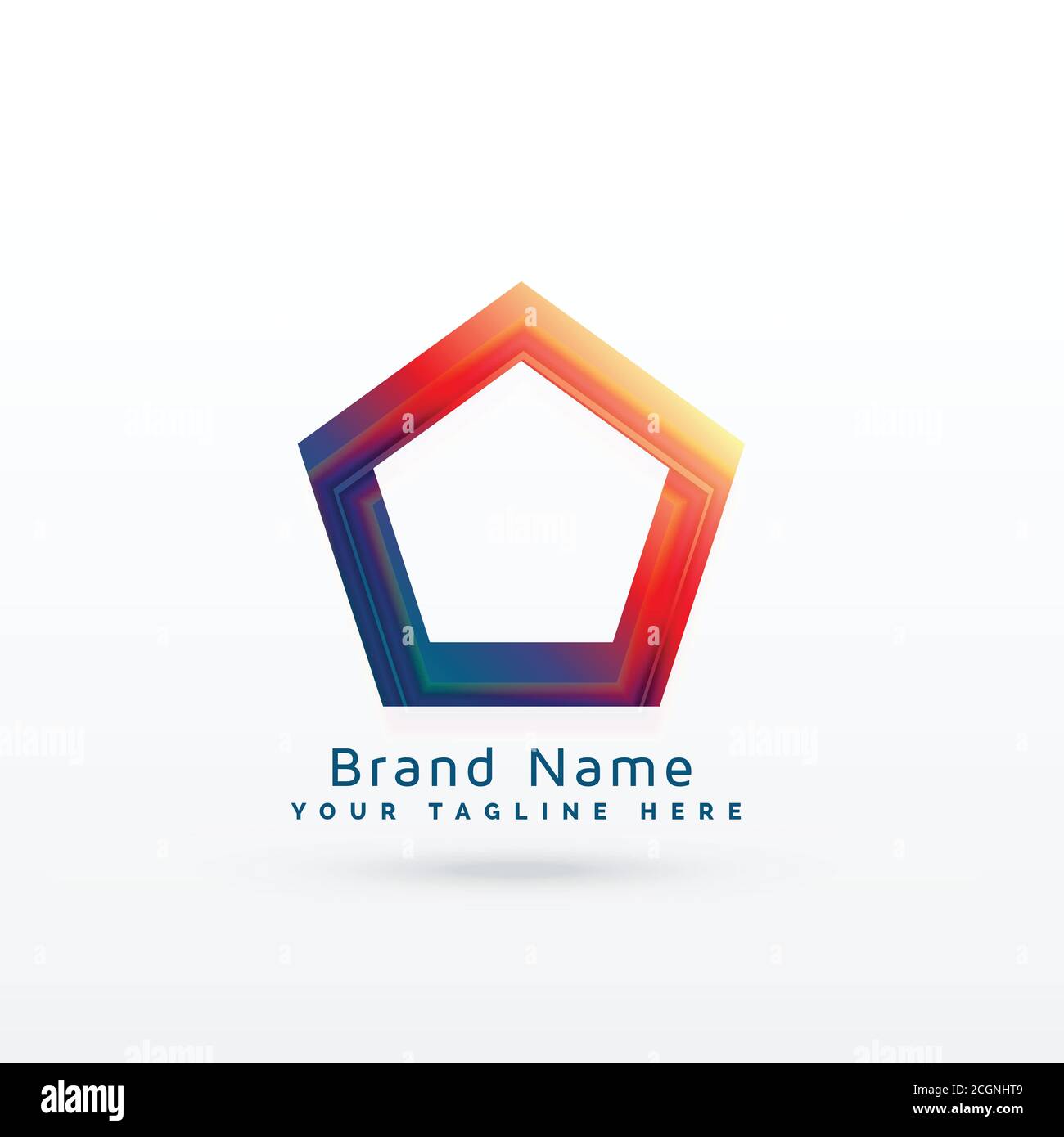 Pentagonal Sign Stock Vector Images - Alamy