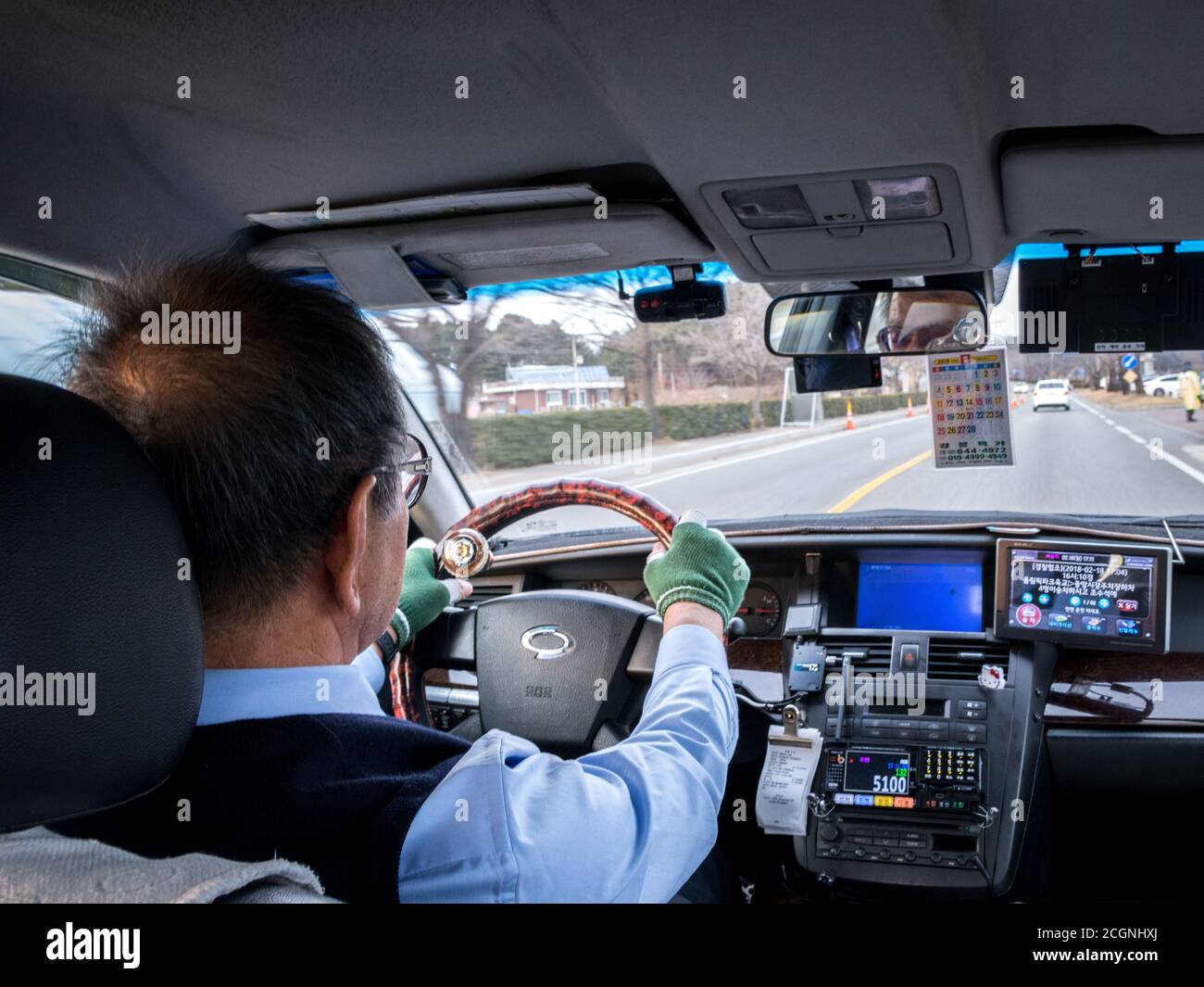 Inside taxi korea hi-res stock photography and images - Alamy