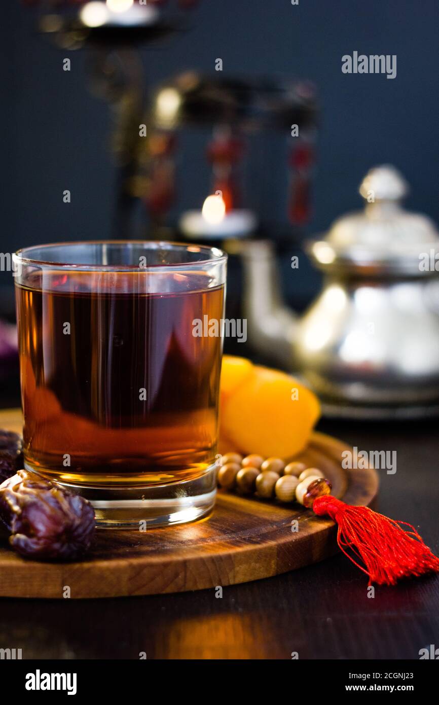 Tea or coffee for iftar on ramadan month Stock Photo - Alamy