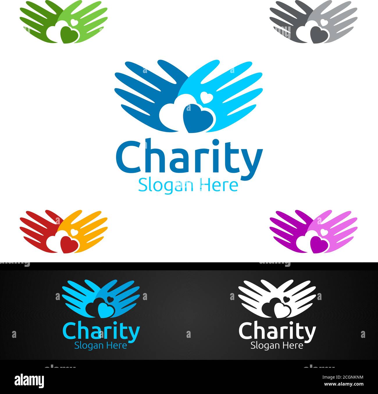 Helping Hand Charity Foundation Creative Logo for Voluntary Church or ...