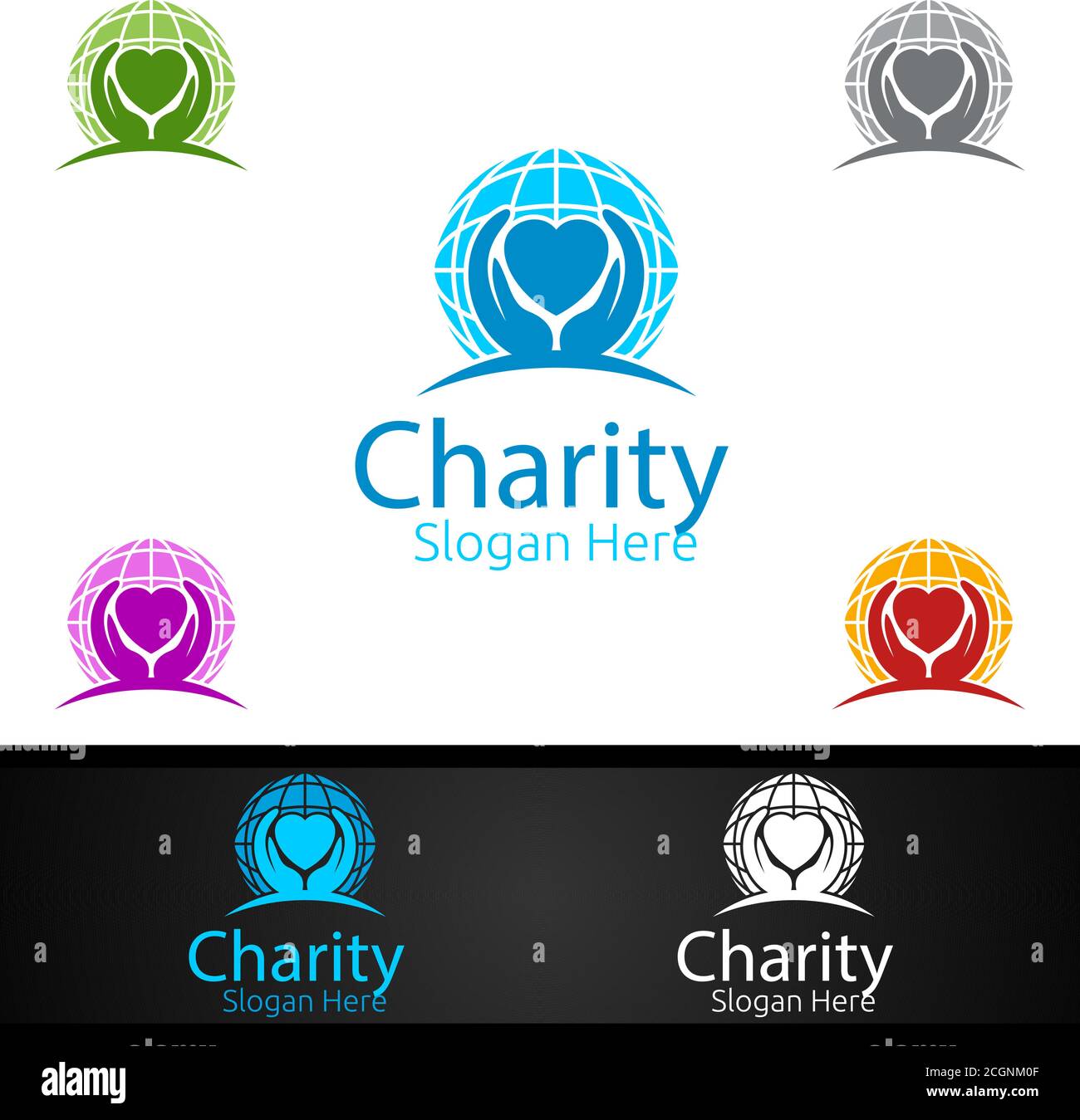 Helping Hand Charity Foundation Creative Logo for Voluntary Church or ...