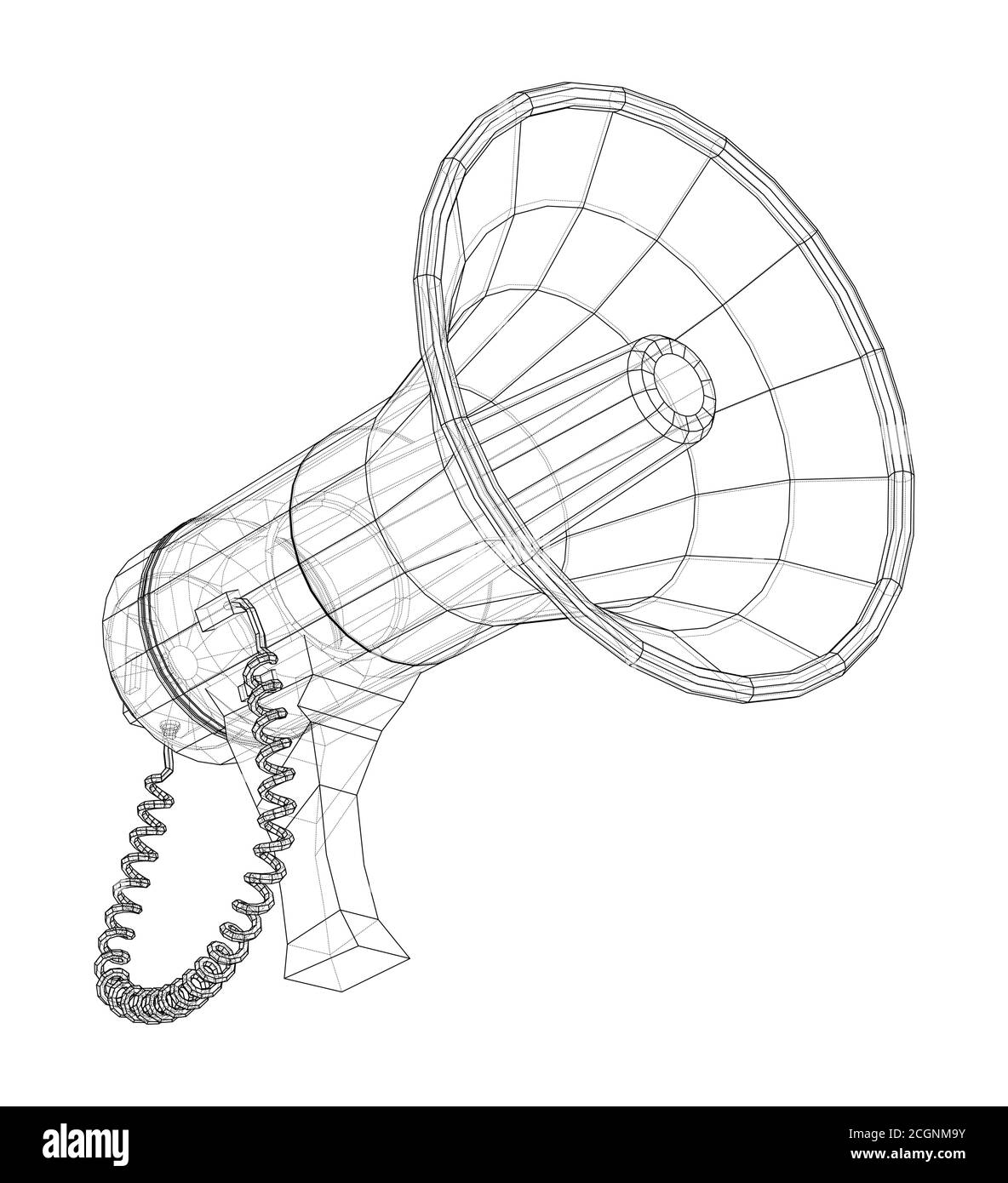 Megaphone concept outline. Vector Stock Vector Image & Art - Alamy