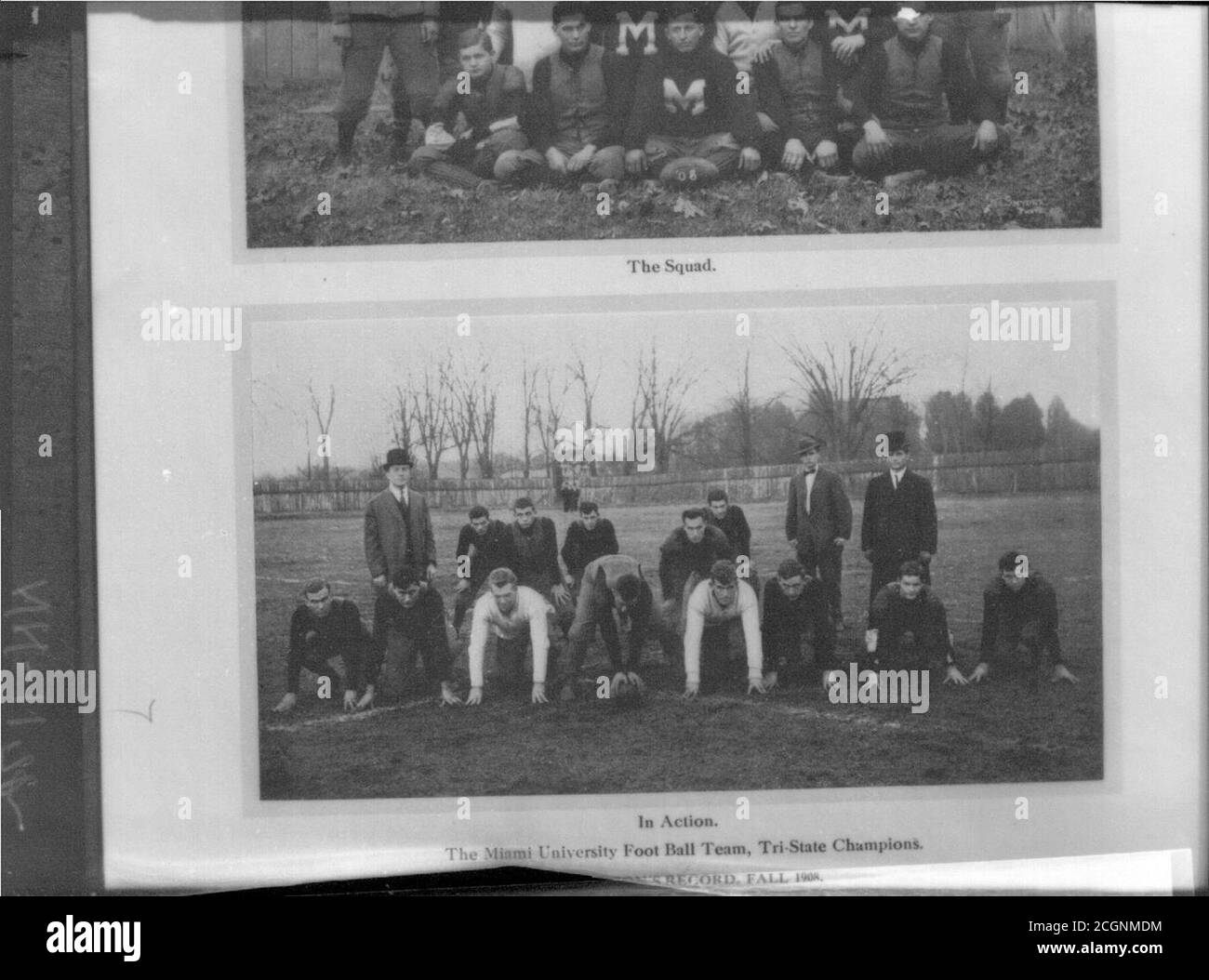 Group photo american football 1908 hi-res stock photography and images ...