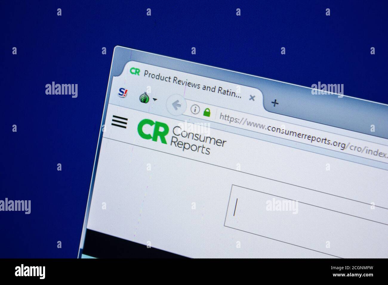 Ryazan, Russia - July 24, 2018: Homepage of ConsumerReports website on ...