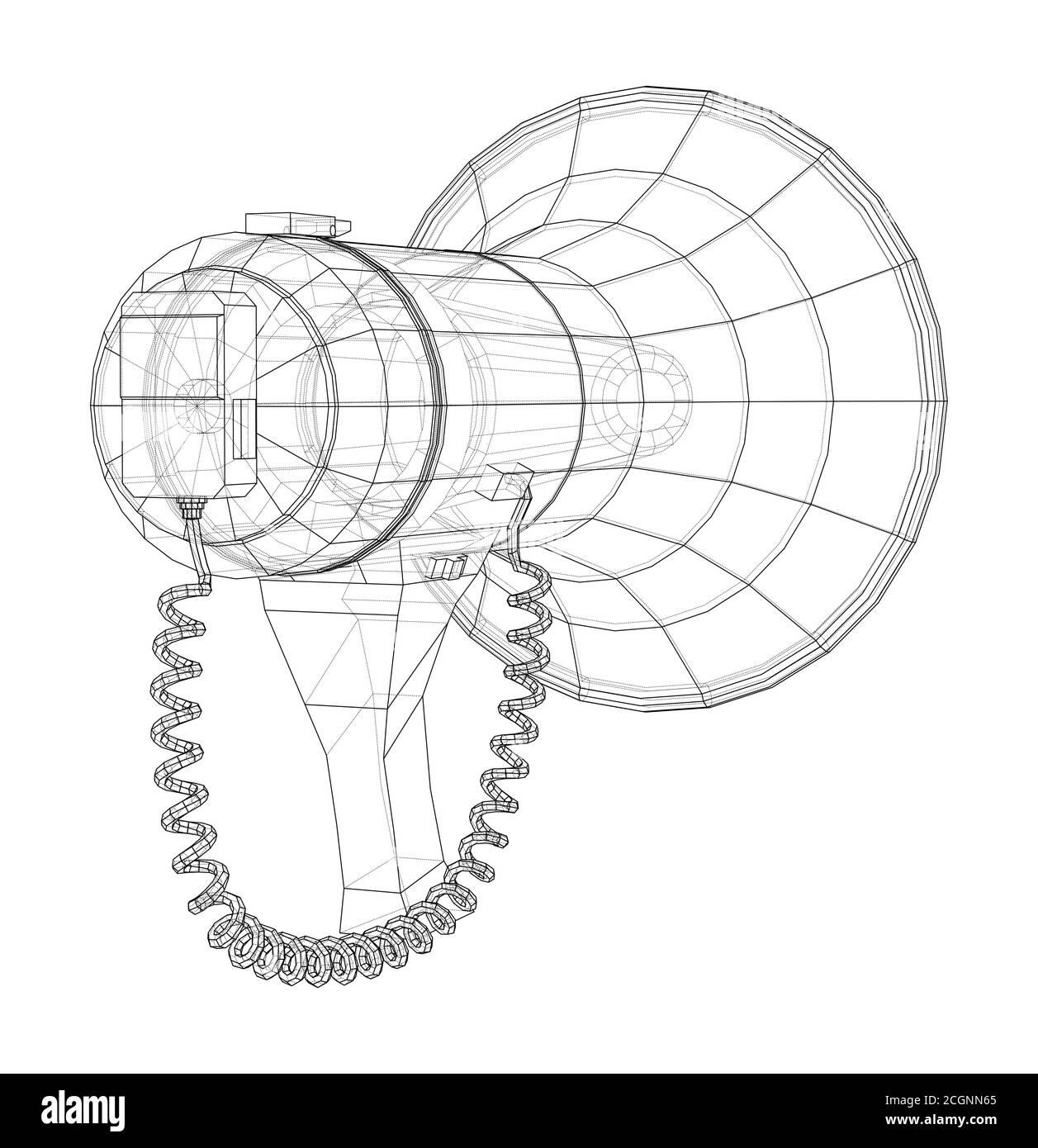 Megaphone concept outline. Vector Stock Vector Image & Art - Alamy