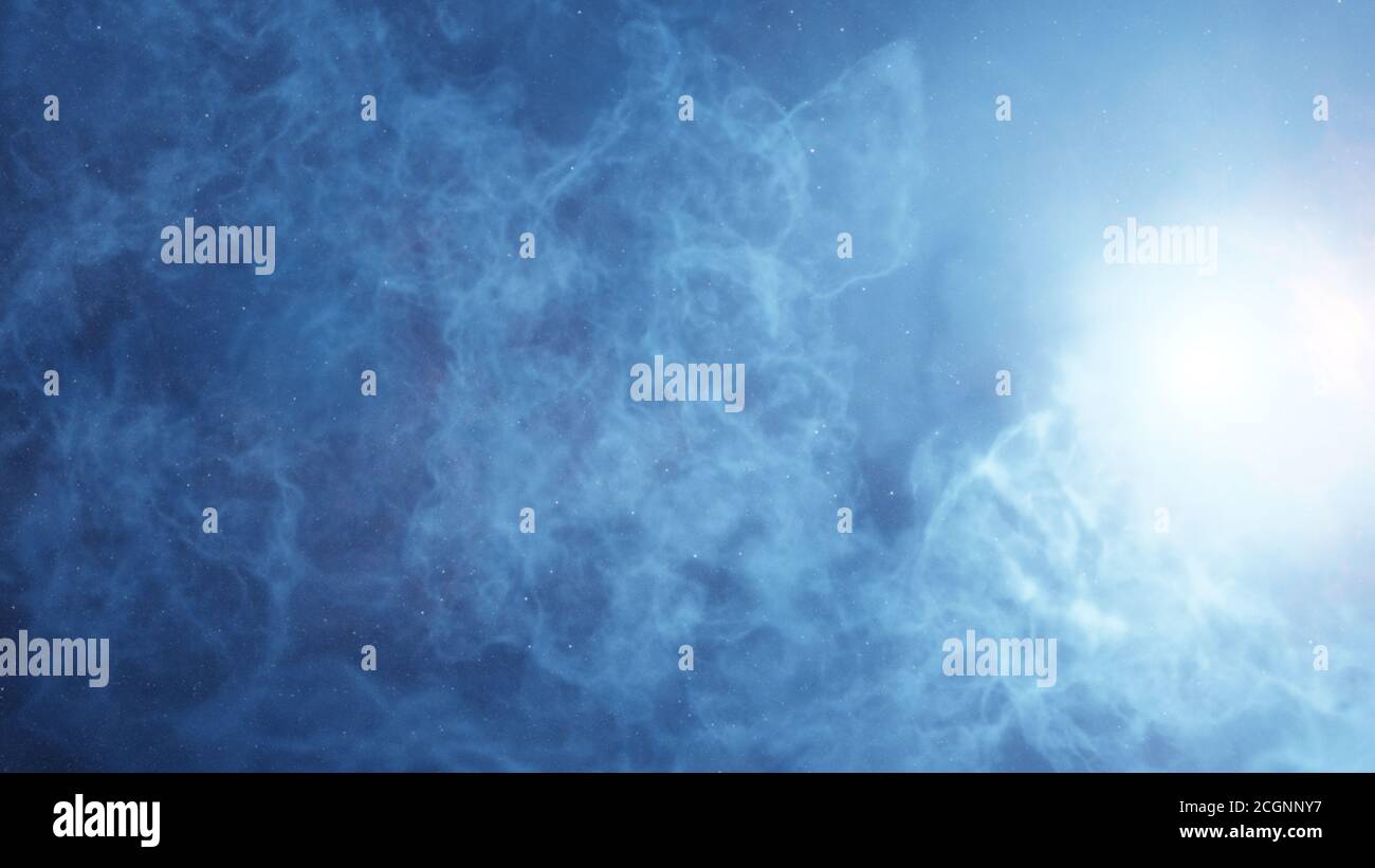 Color picture of the galaxy, blue nebula Stock Photo - Alamy