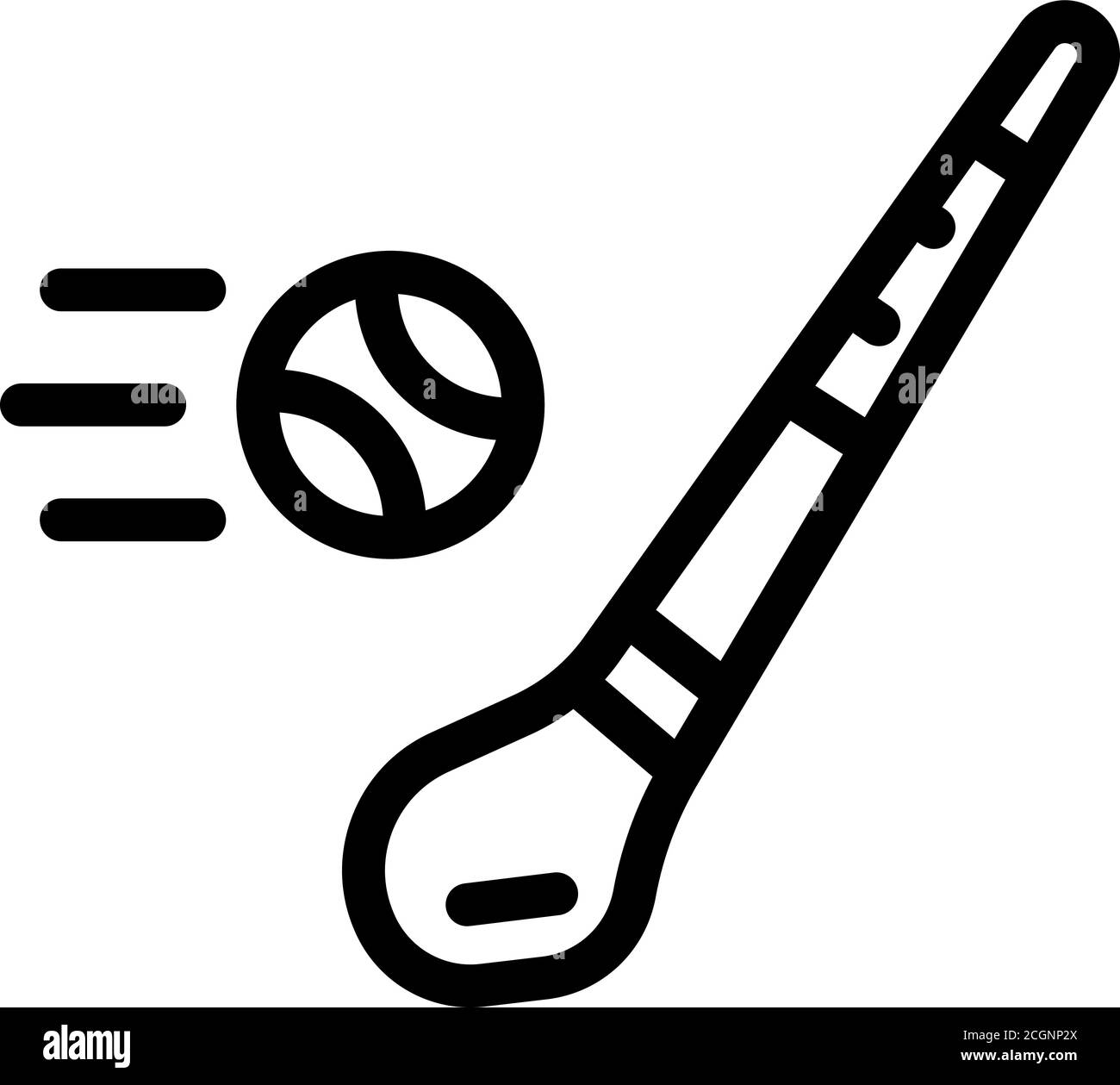 Hurling stick ball icon, outline style Stock Vector Image & Art - Alamy