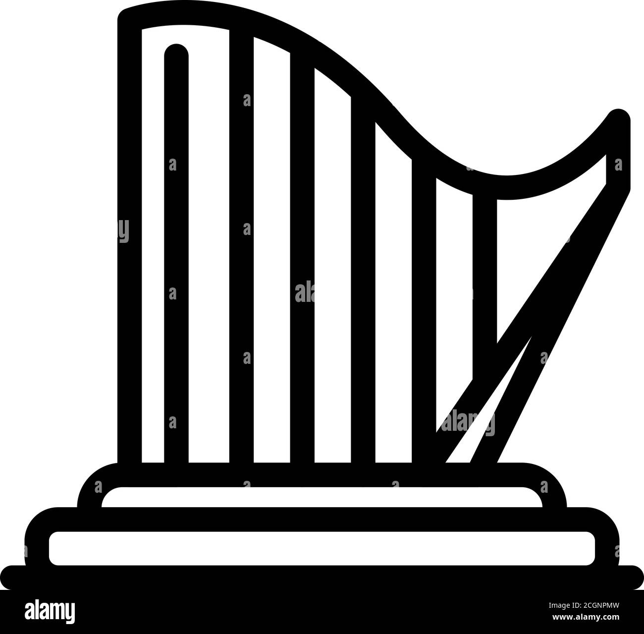 Ancient harp icon, outline style Stock Vector Image & Art - Alamy