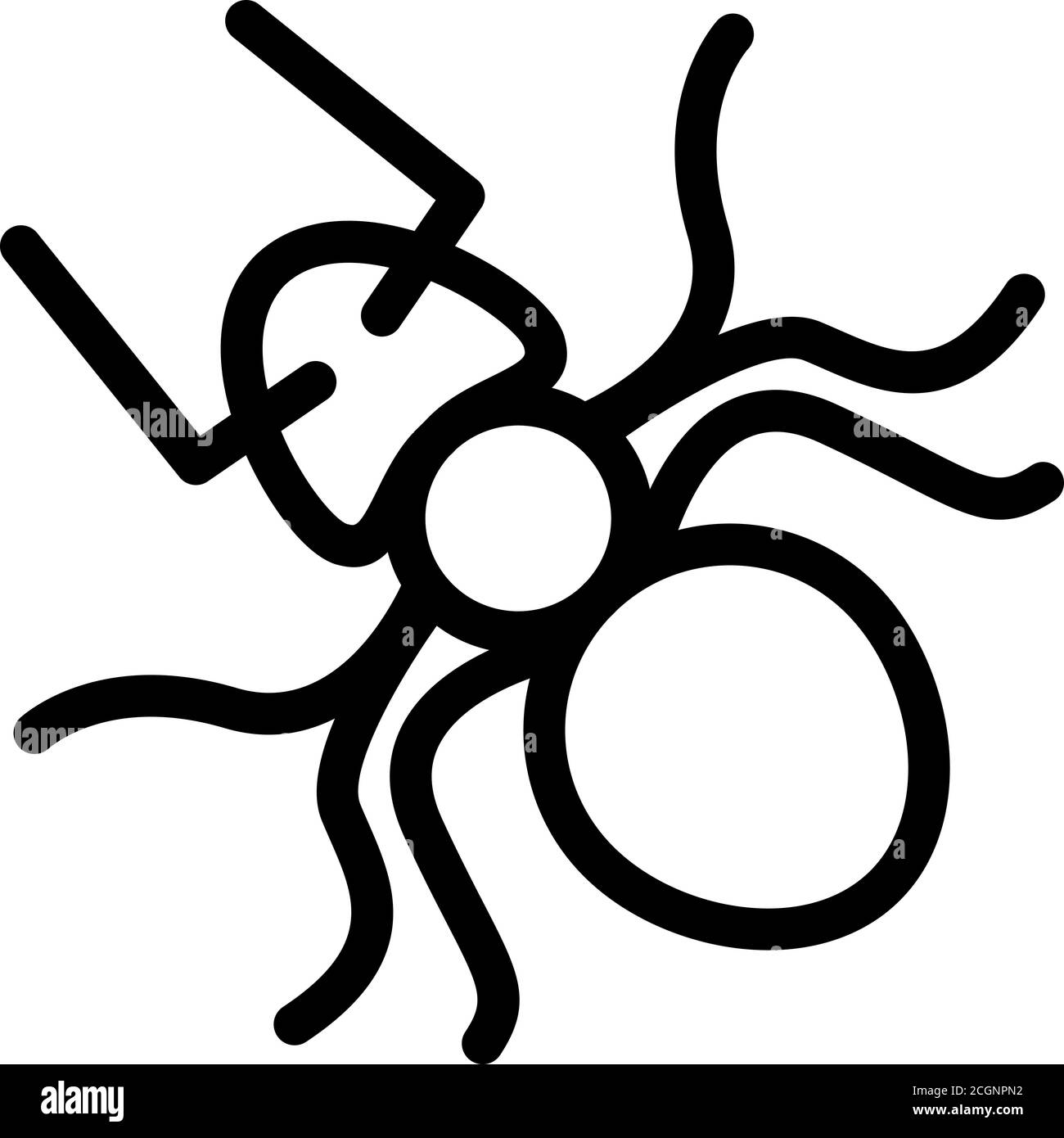 Cute ant icon outline Black and White Stock Photos & Images - Alamy