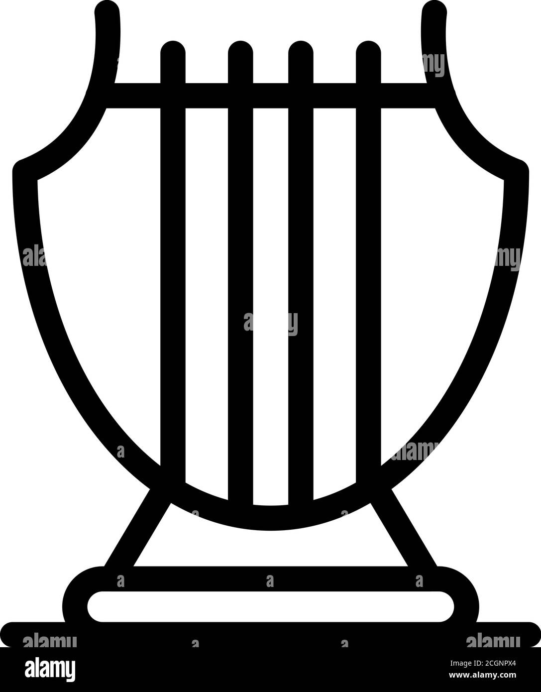 Greek harp icon, outline style Stock Vector Image & Art - Alamy
