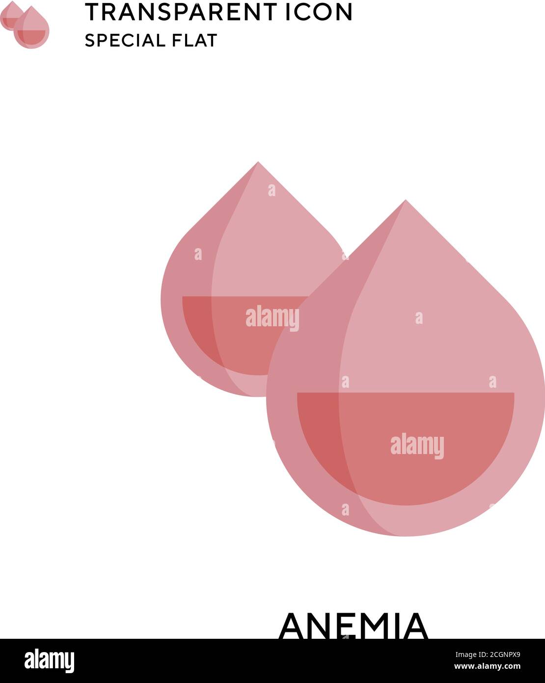 Anemia vector icon. Flat style illustration. EPS 10 vector Stock Vector ...
