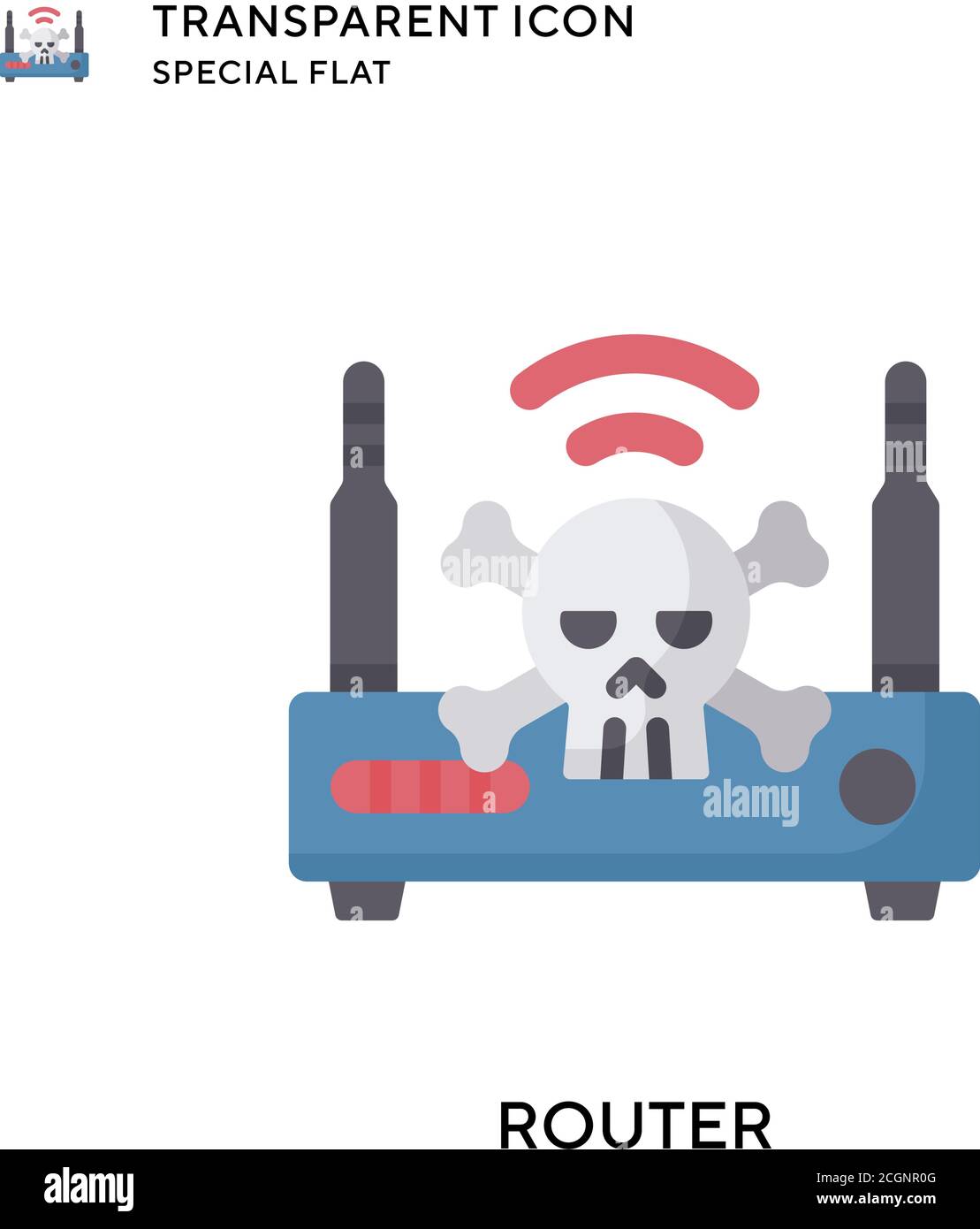 Router vector icon. Flat style illustration. EPS 10 vector Stock Vector ...