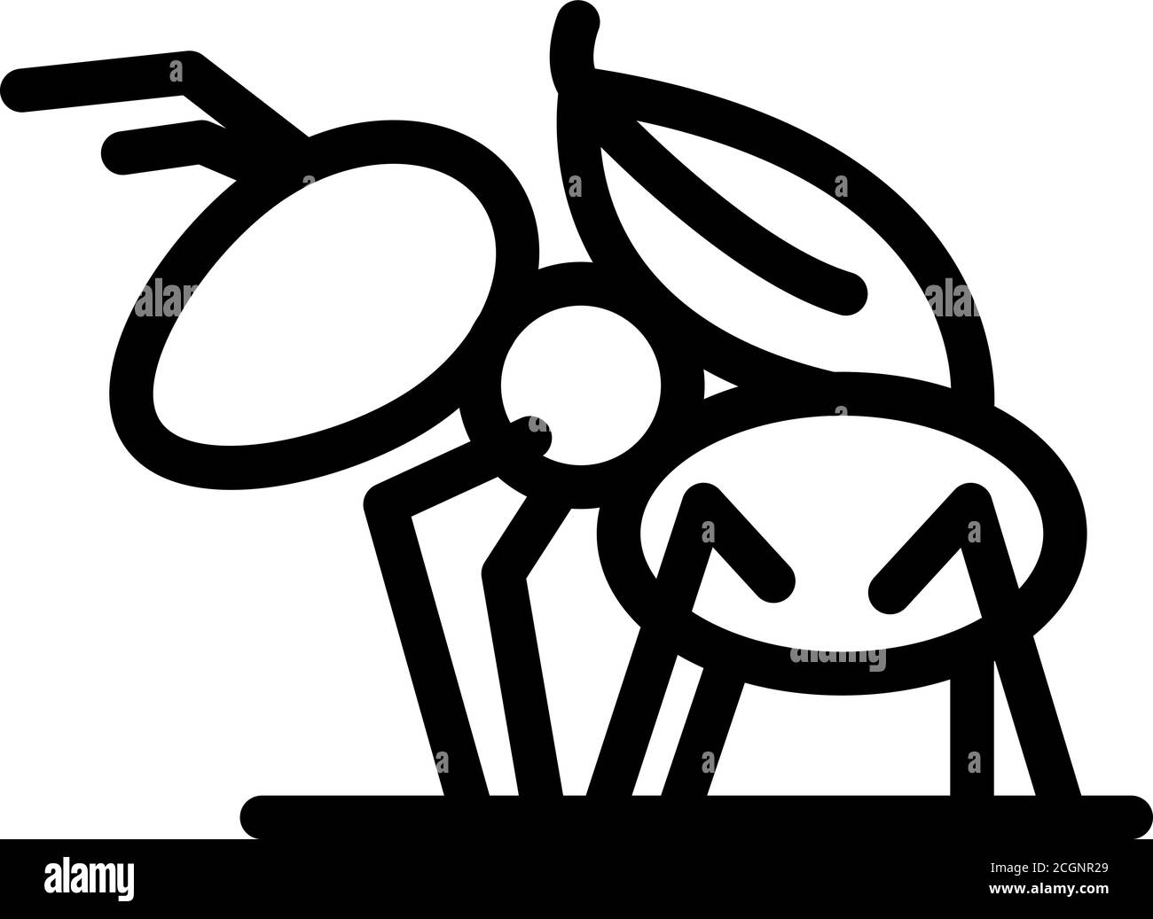 Small ant icon, outline style Stock Vector Image & Art - Alamy