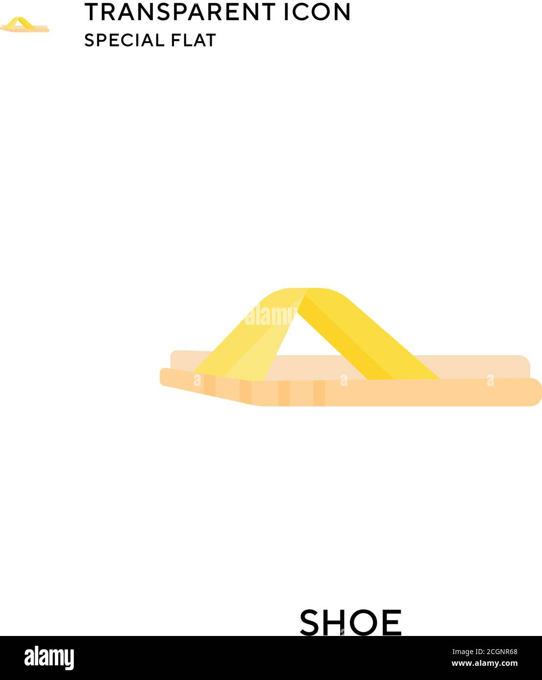 Shoe vector icon. Flat style illustration. EPS 10 vector Stock Vector ...
